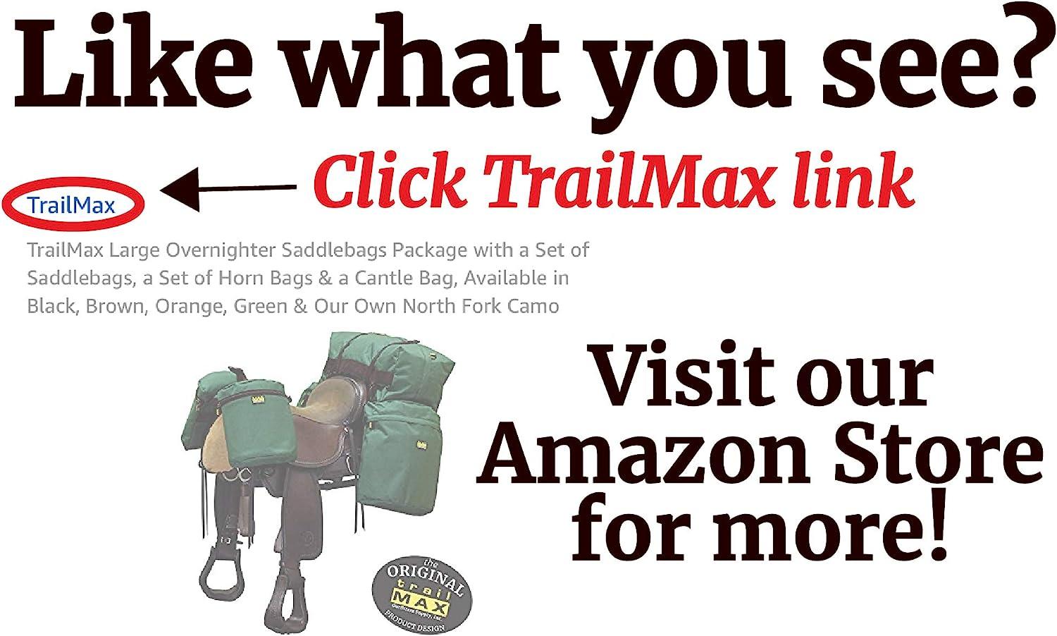 TrailMax Daytripper Double-Stitched 600-D Polyester Saddlebag | Black ...