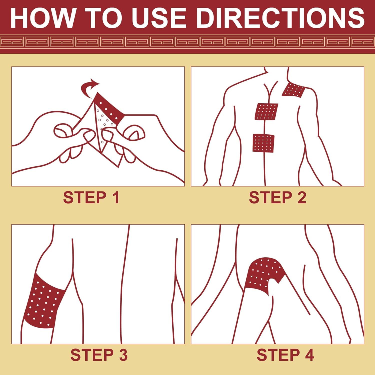 Pain Relief Patches 20PCs - Chinese Tiger Balm for Shoulder Back Knee ...