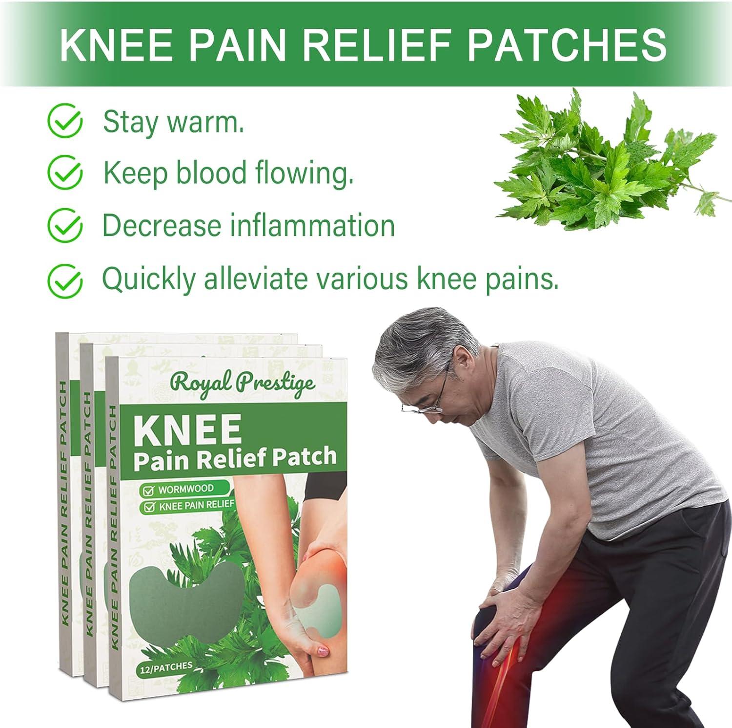 Piwosgol Knee Pain Relief Patch - 72 Natural Moxibustion Warm Patches ...