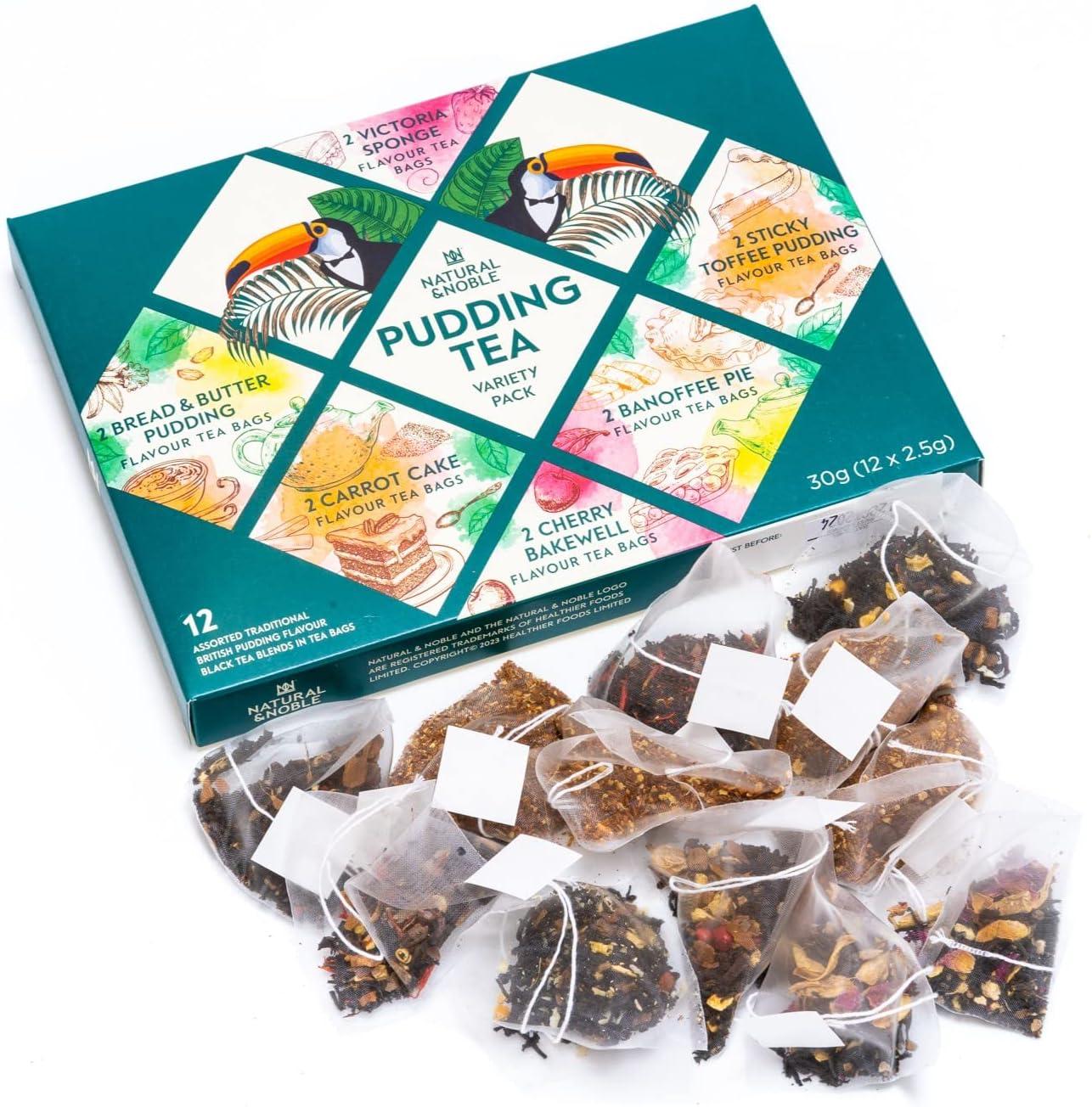 Pudding Flavour Tea Variety Pack | 6 Delicious Flavours (12 bags ...