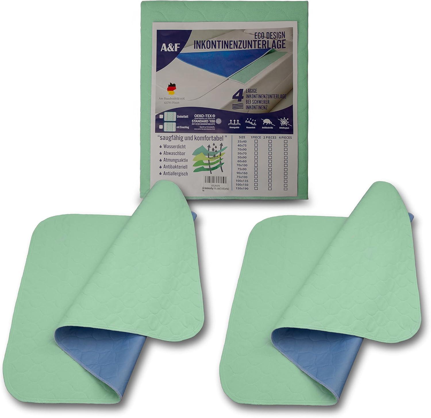 Buy A&F Incontinence Edition 40x75 (2-Pack) - 4-Layered Washable ...