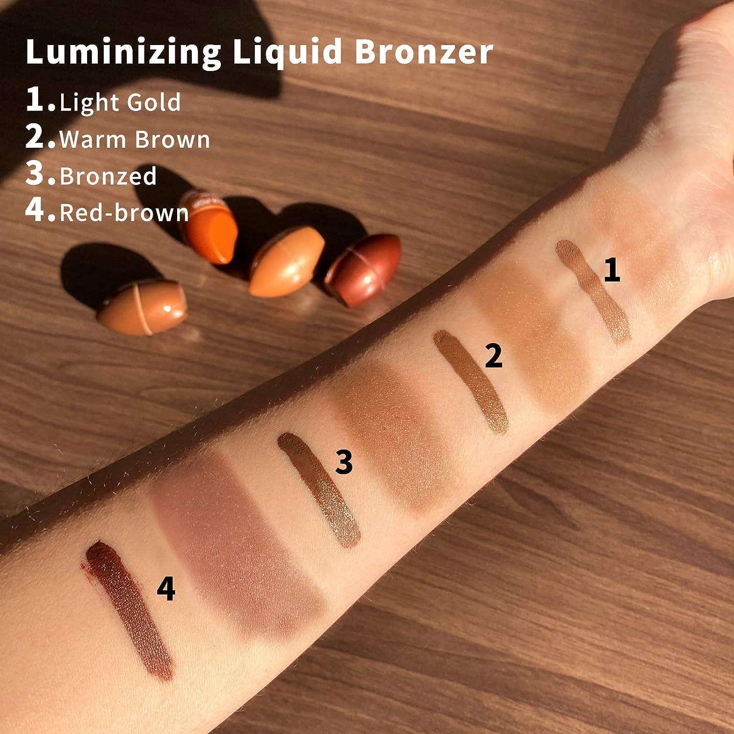 Luminous Bronzer Creme | Natural Liquid Bronzer for Contoured Beauty ...