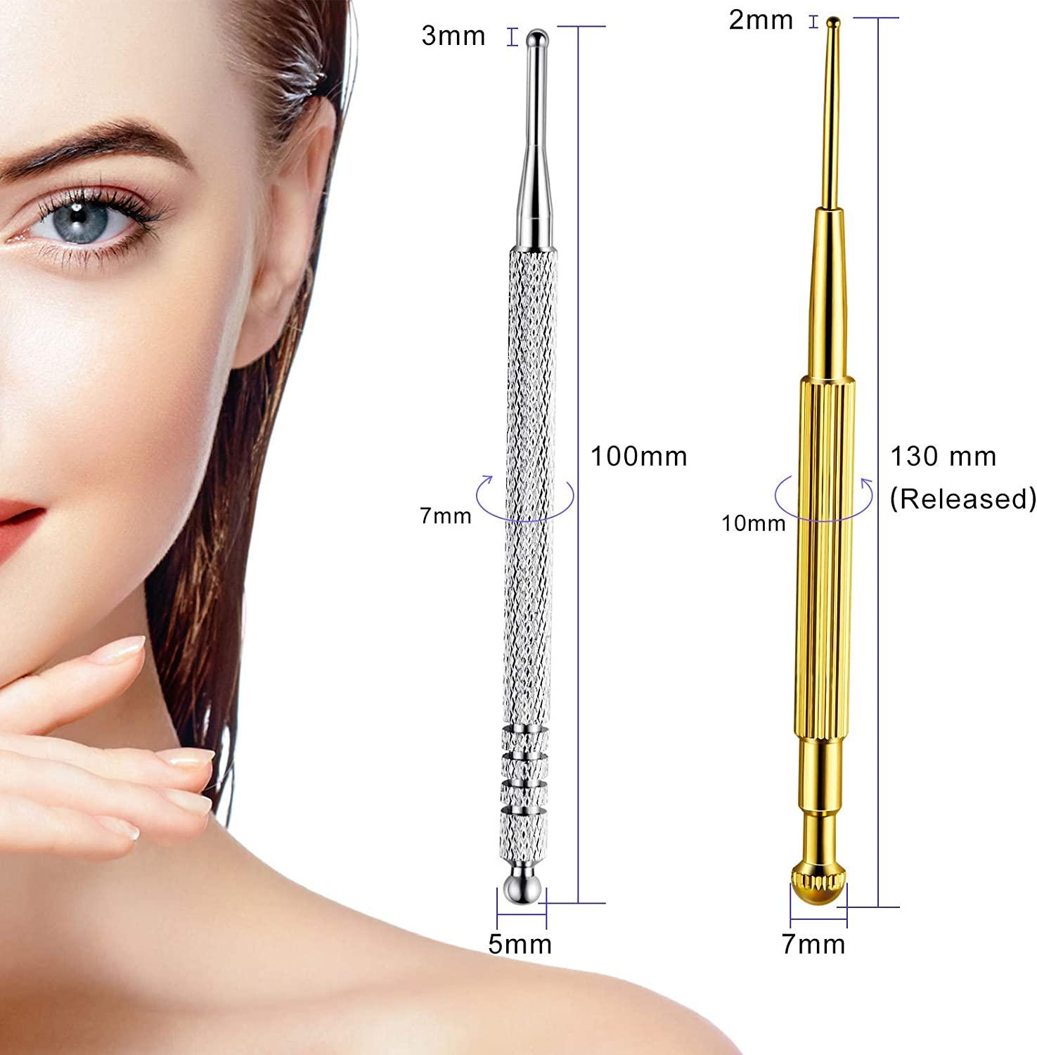 Facial Reflexology Massage Tool - 2pc Retractable Acupuncture Pen ...