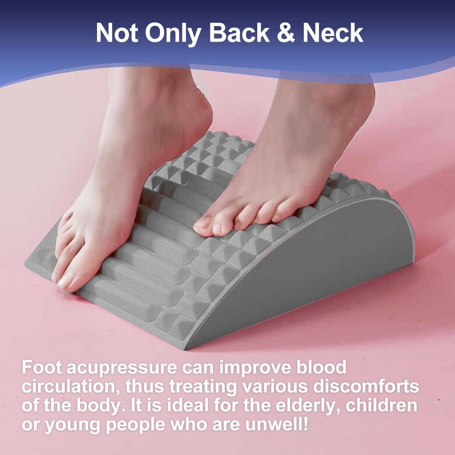 Zhongko 2-in-1 Neck & Back Stretcher | Adjustable Spine Board Posture ...