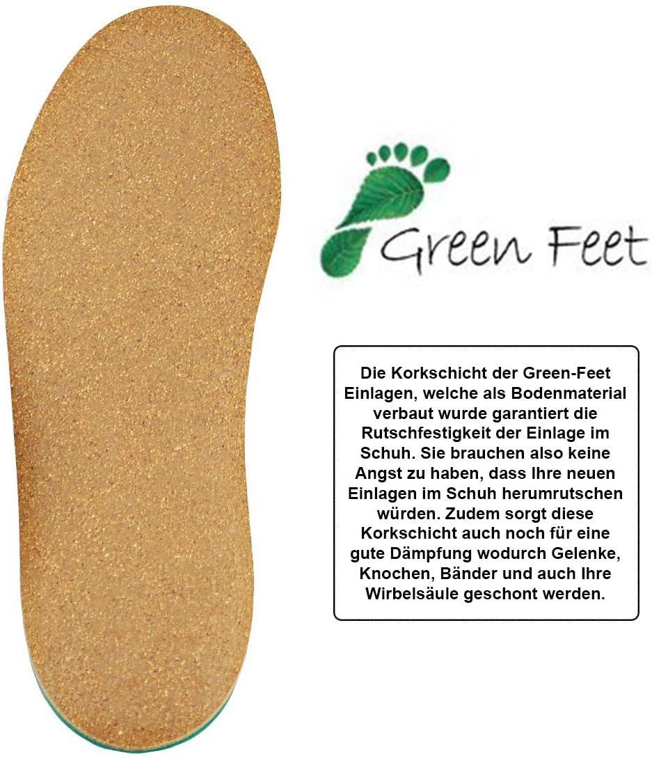 Buy Green FEET 3mm Orthopedic Shoe Insoles for High Arches - Handmade ...