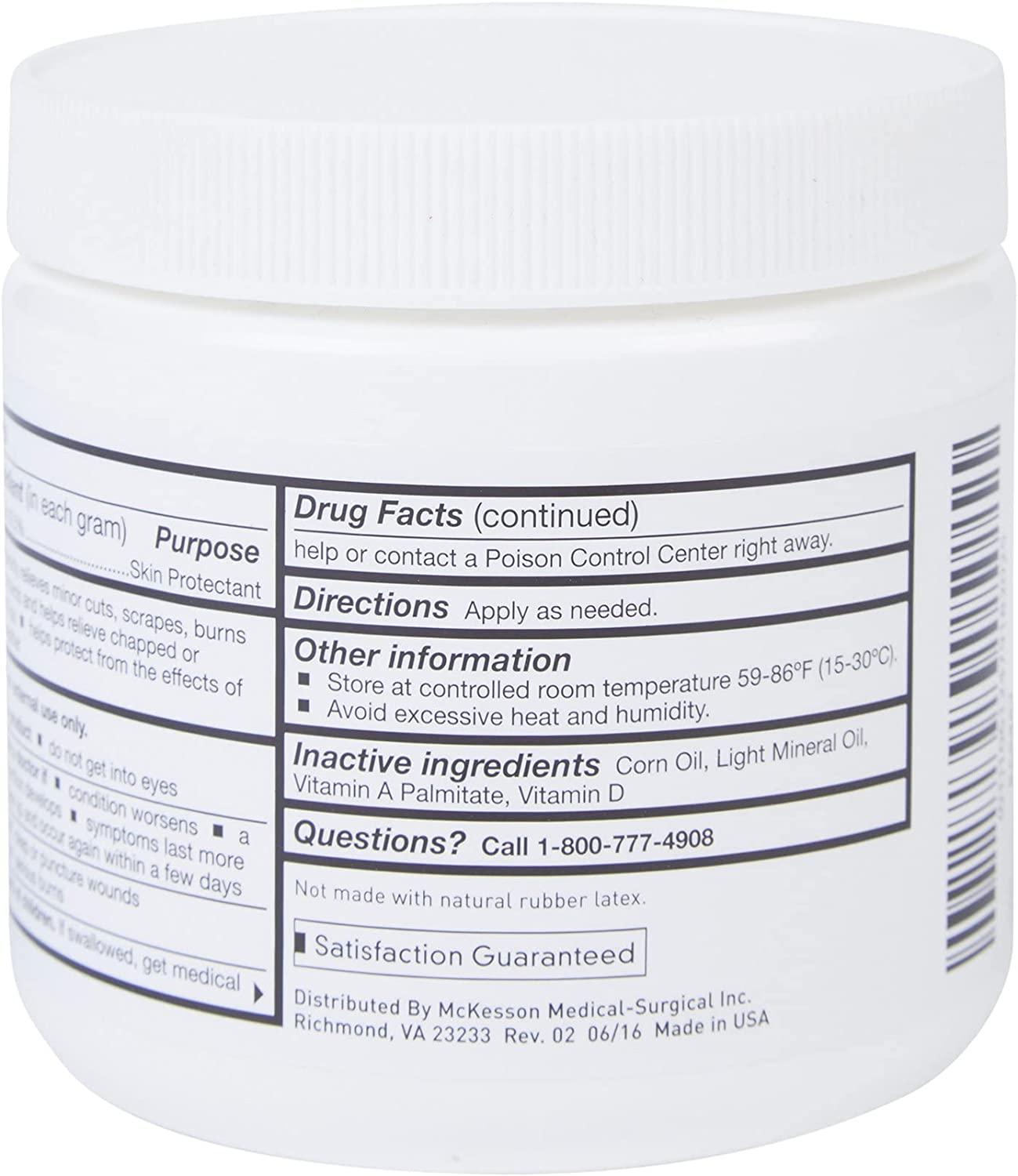 McKesson Unscented Skin Protectant Ointment 13 oz. Jar 118-8712 - 1 Ct ...