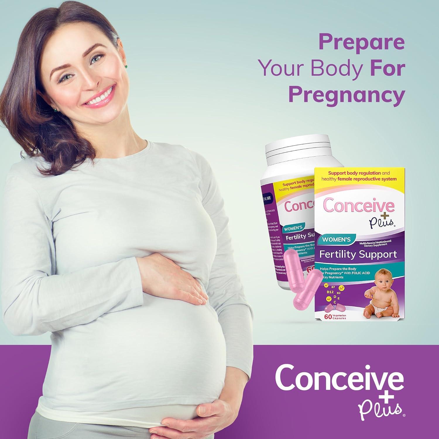 Conceive Plus Women's Fertility Support - 60 Caps - 30 Day Supply ...