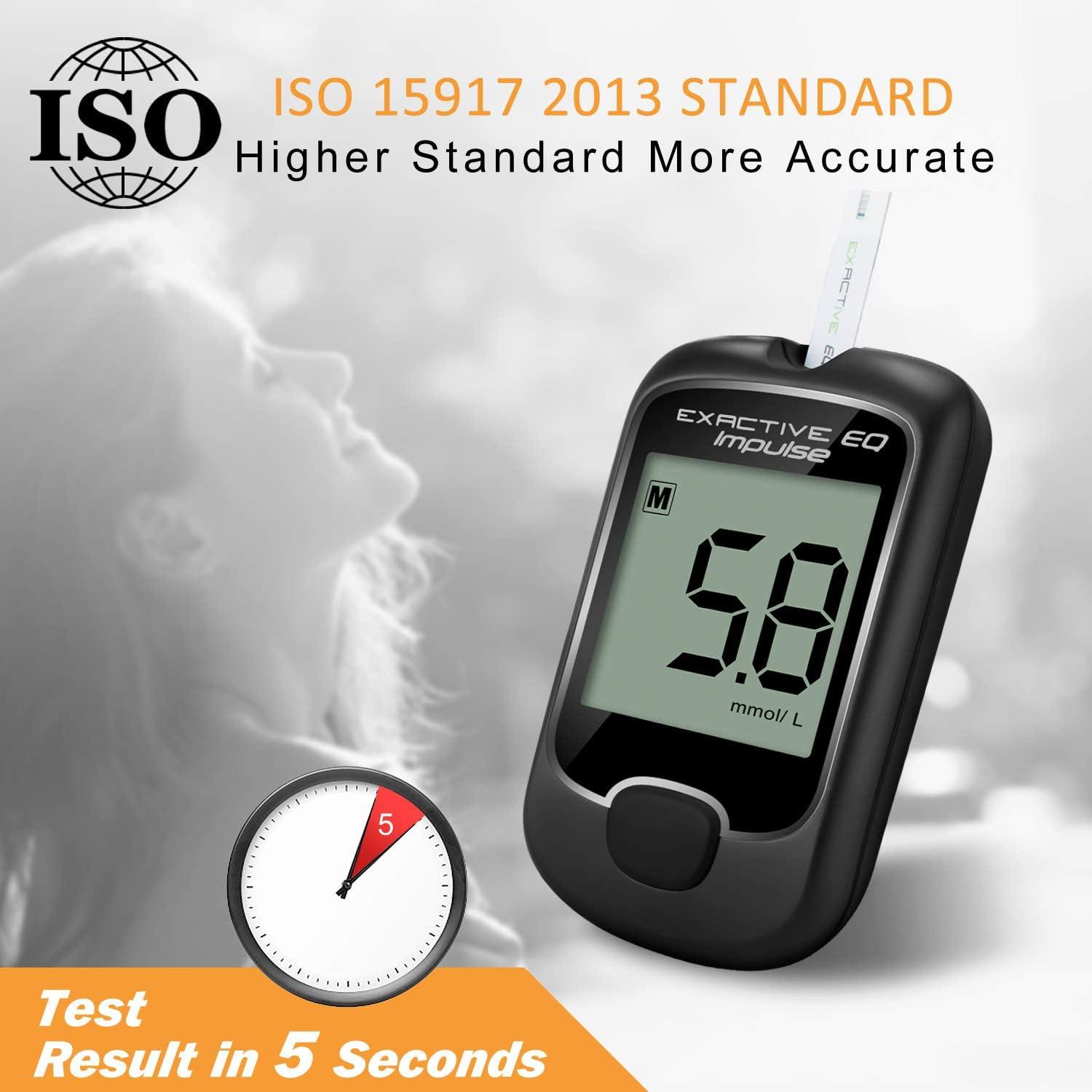 Exactive EQ Impulse Glucose Kit X 25 - Blood Sugar Tester Diabetes ...