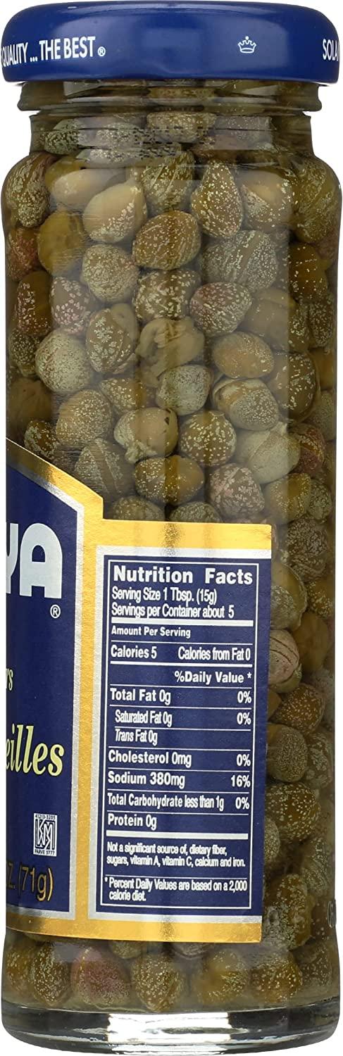 Goya Capers Spanish Nonpareils 2.5 oz - Premium Quality Mediterranean ...