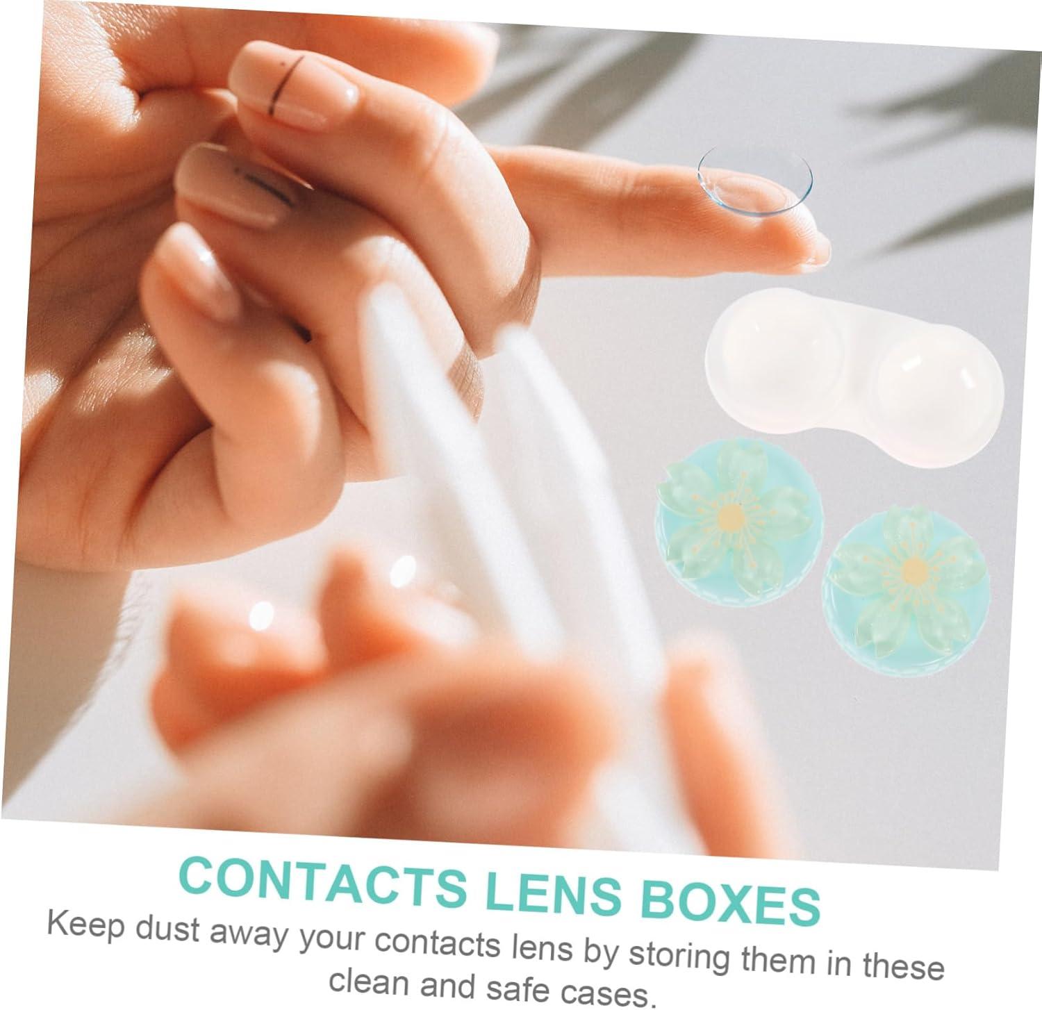 Gatuida 3-Compartment Waterproof Travel Case for Colored Contact Lenses ...