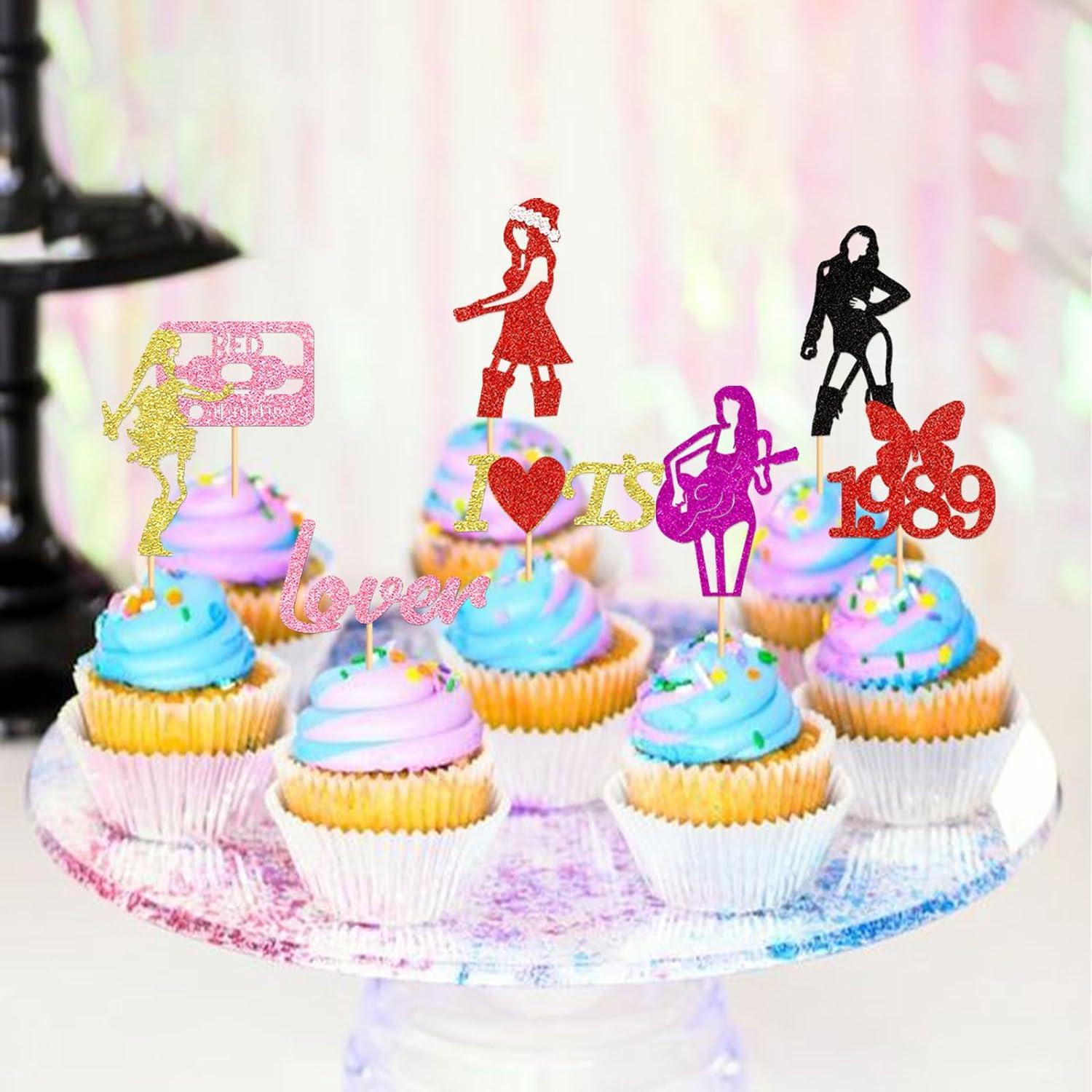 Blumomon 32Pcs Popular Singer Cupcake Toppers Popular Singer Birthday ...