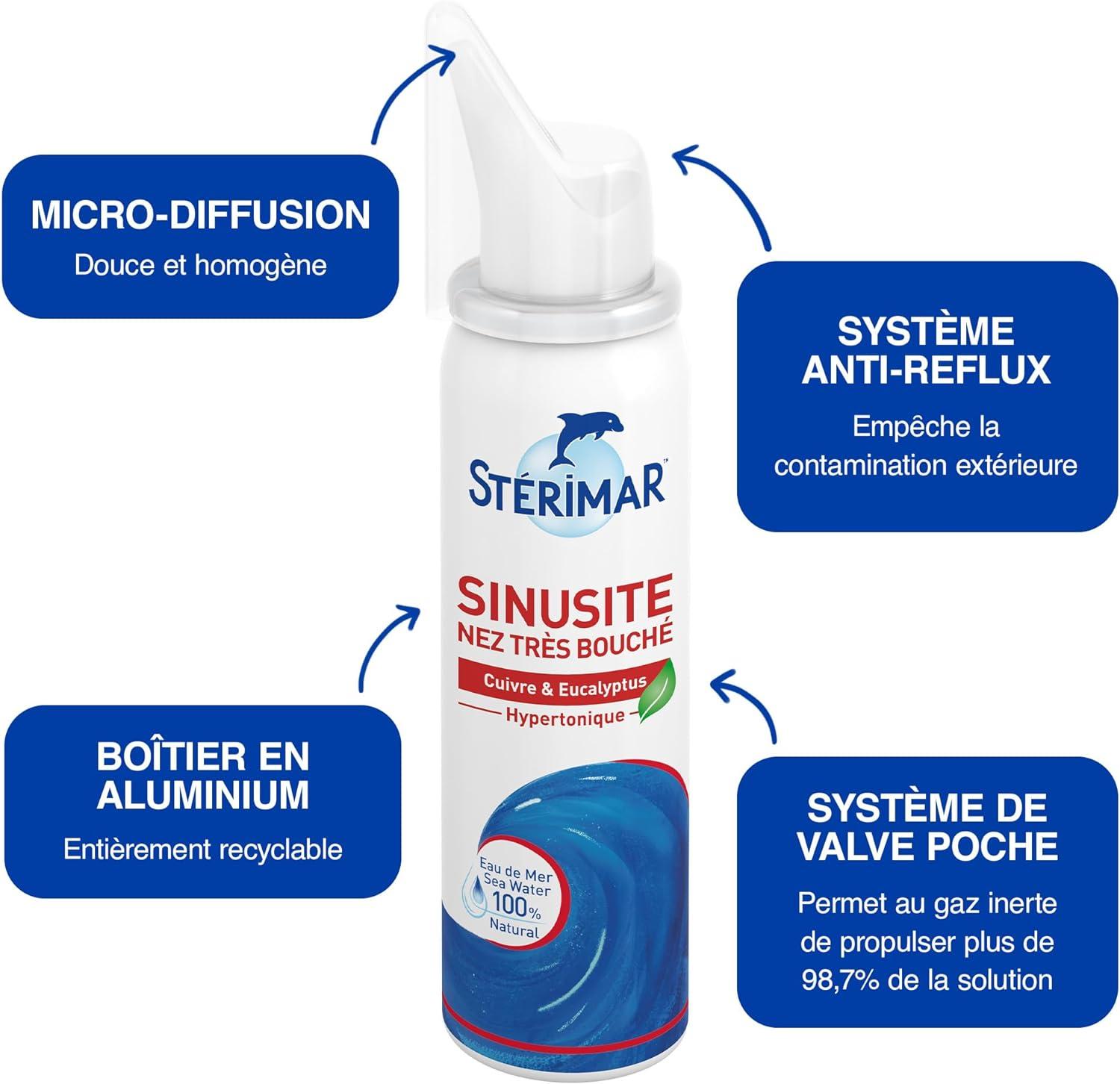 STERIMAR Stop and Protect Nasal Spray - Cold and Sinusitis Relief with ...