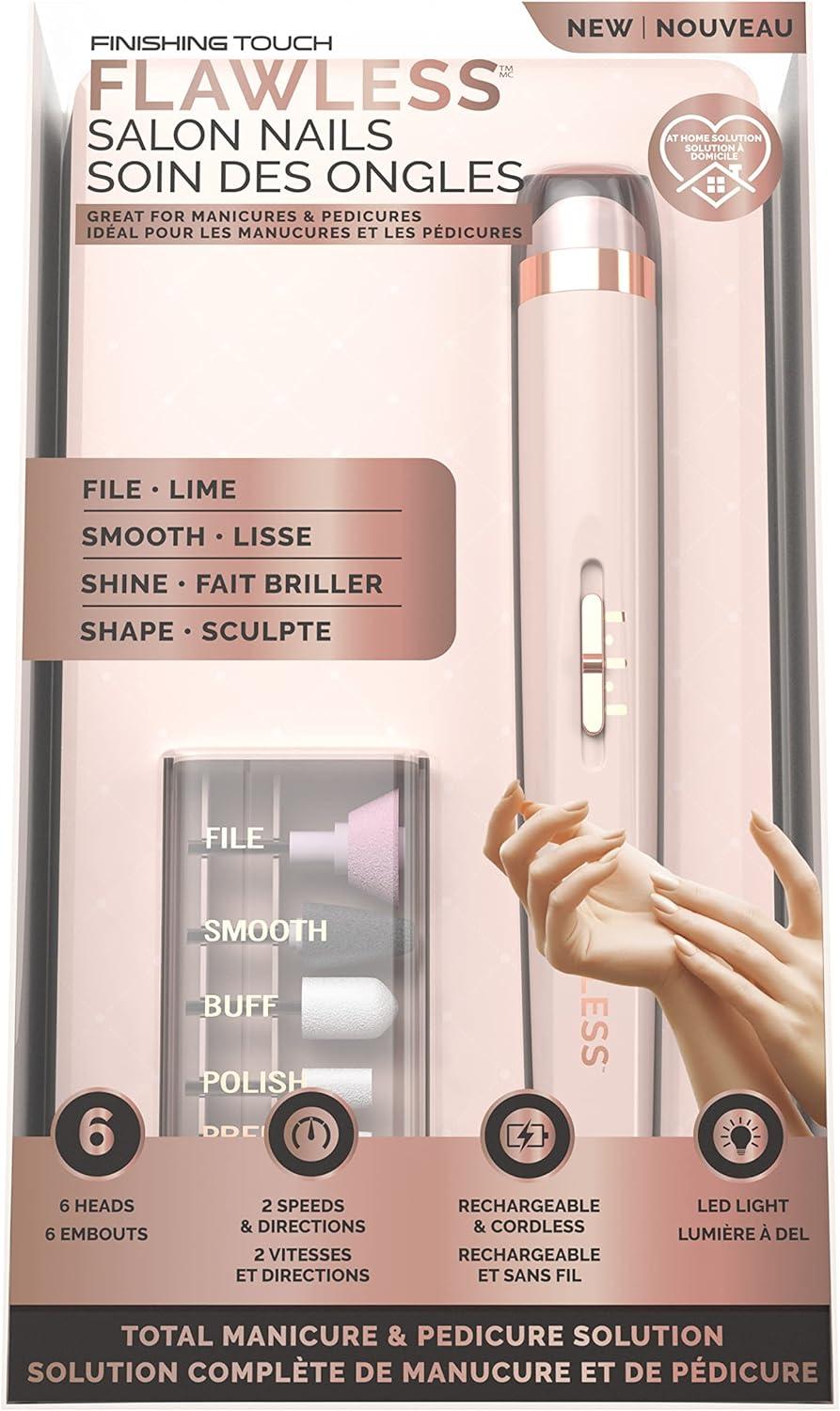 Finishing Touch Flawless Pedi Electronic Pedicure Tool + Flawless Salon ...