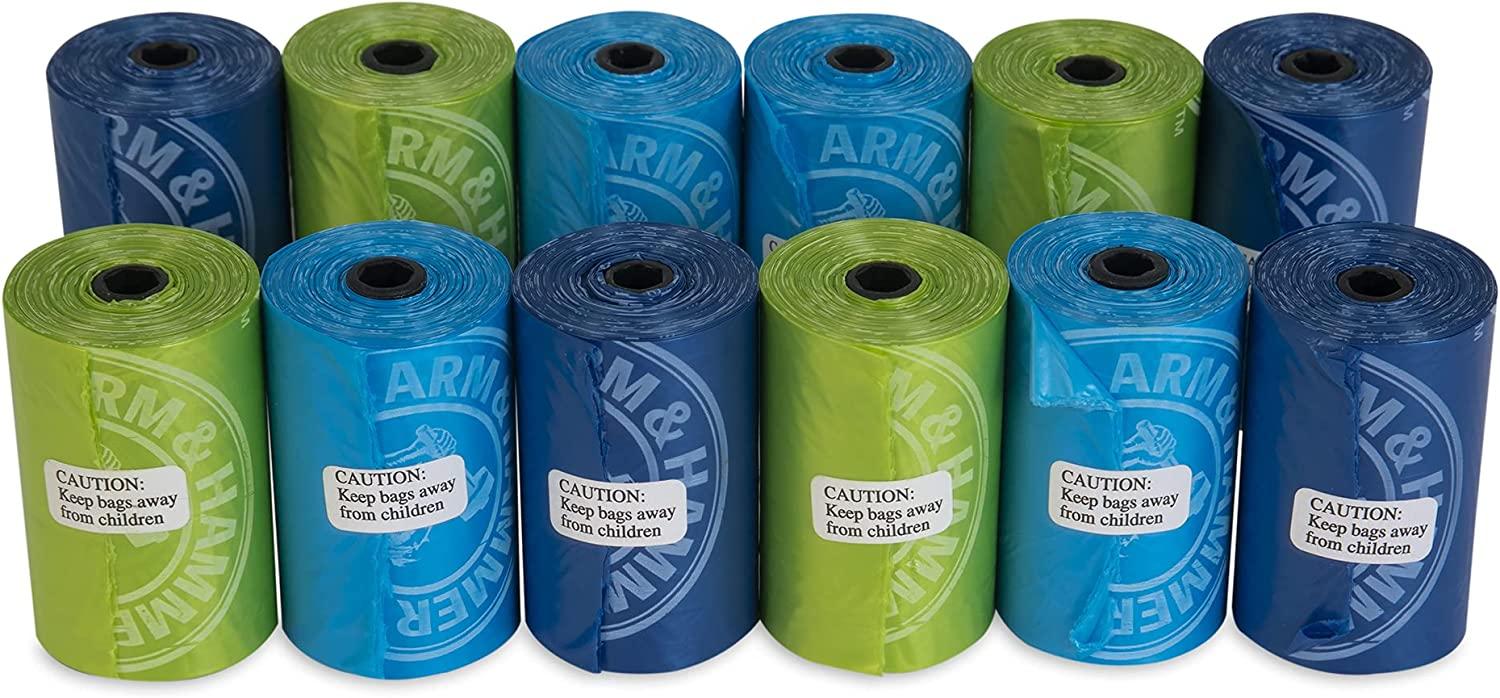 Arm & Hammer Easy-Tear Disposable Dog Poop Bag Refills - 180 Bags ...