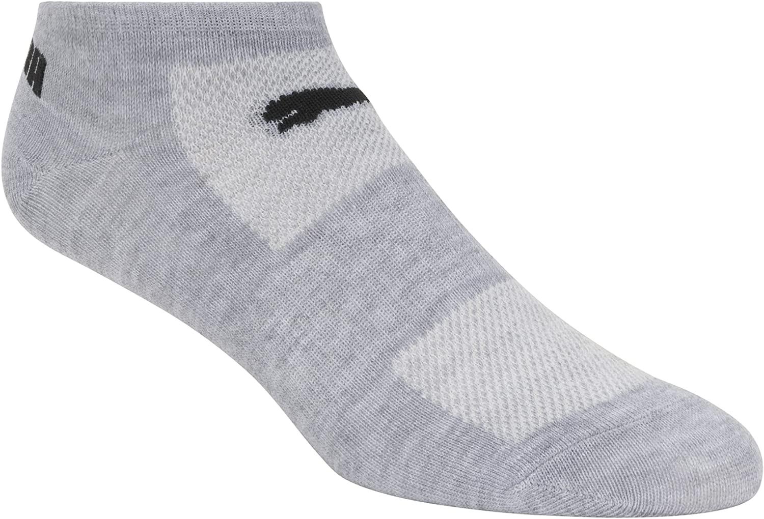 PUMA Women's 6-Pack Runner Socks - Grey/White/Black - Size 9-11 | Buy ...