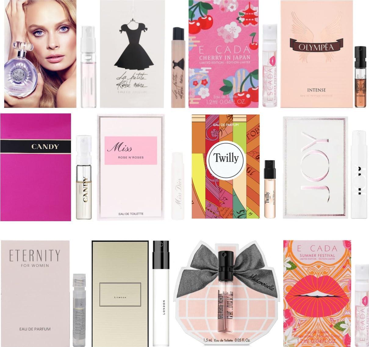 Women's Designer Perfume Sampler Lot Discovery Set x 10 Sample Vials ...