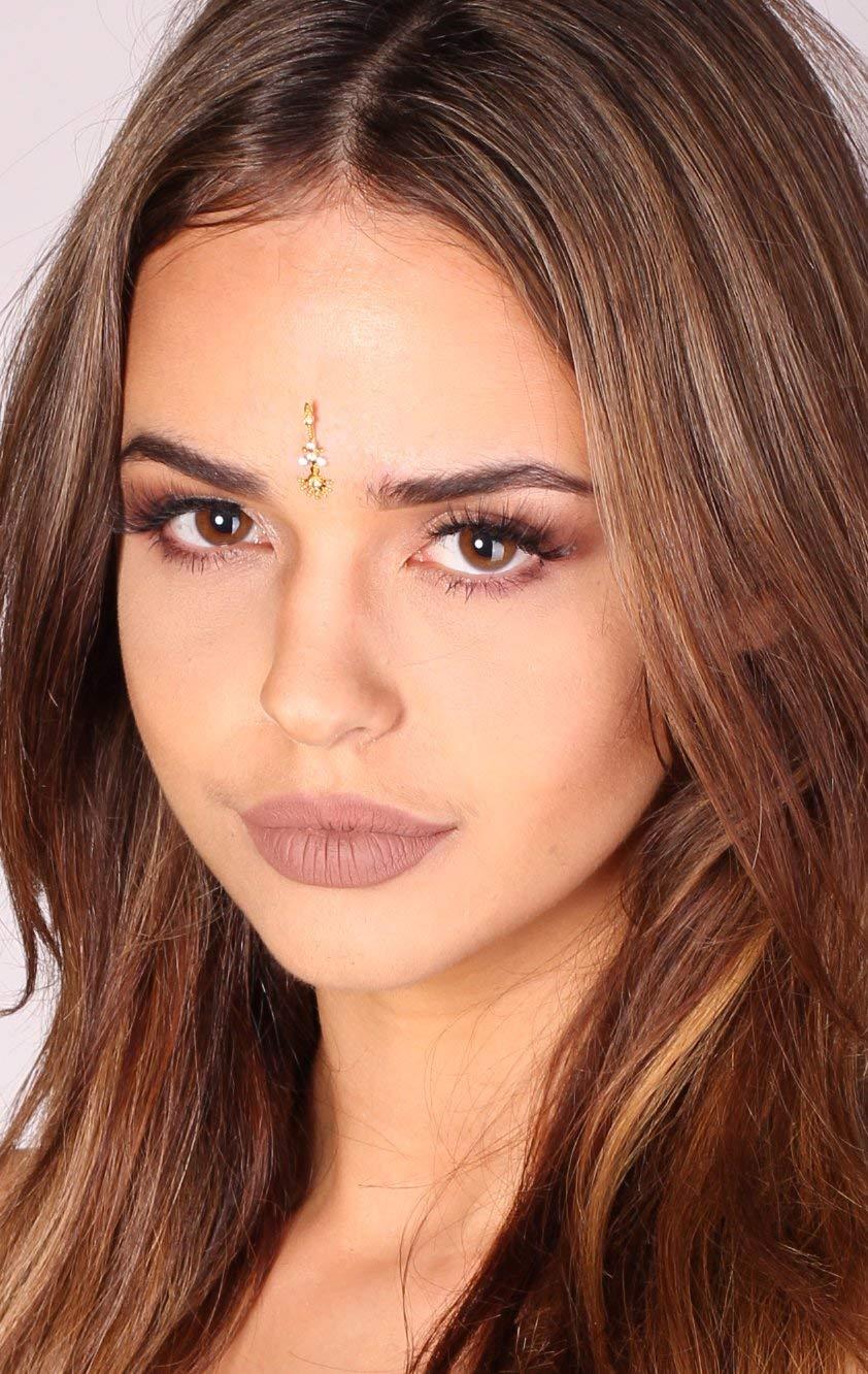 Gigi Gold Bindi Crystal Face Jewels - Indian Bindi Gold Multi Pack