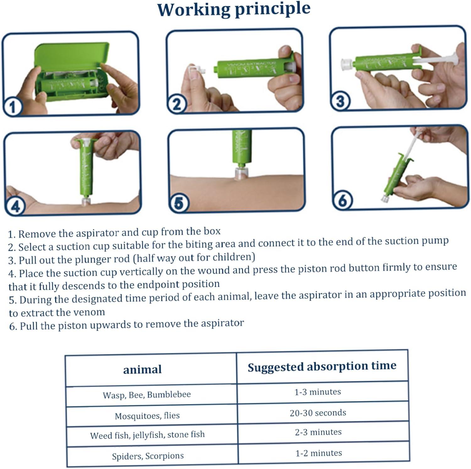 Havamoasa Bug Bite Suction Tool with Suction Cup - Poison Remover ...