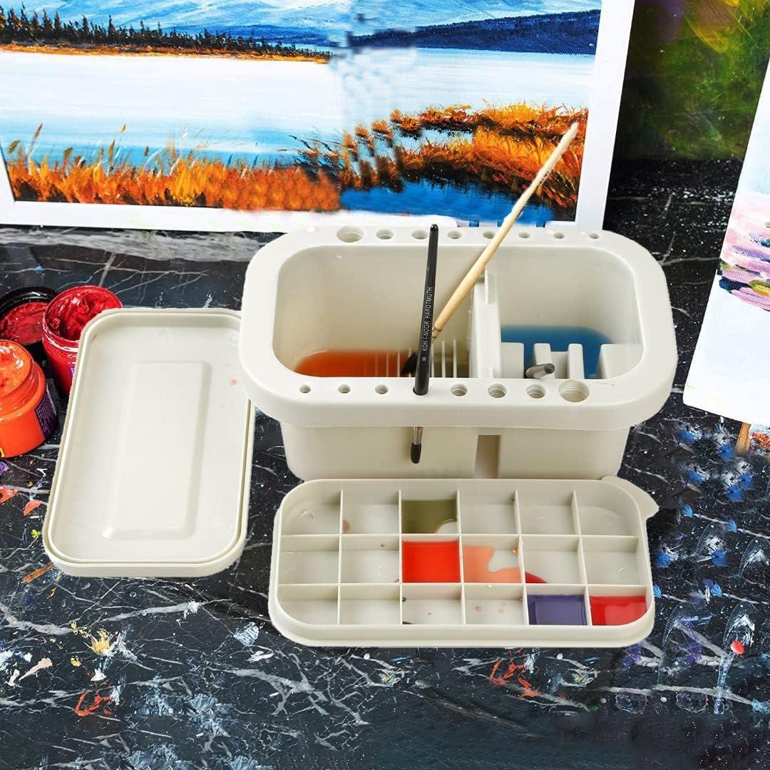 Simplify Asthetic Paint Palette - Paint Brush Cleaner with 10 Pieces ...