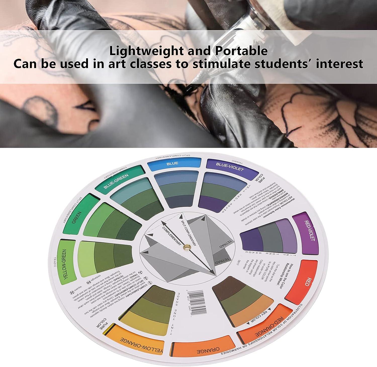 ZJchao Color Wheel Color Mix Guide Blending Color Wheel Poster Paint ...