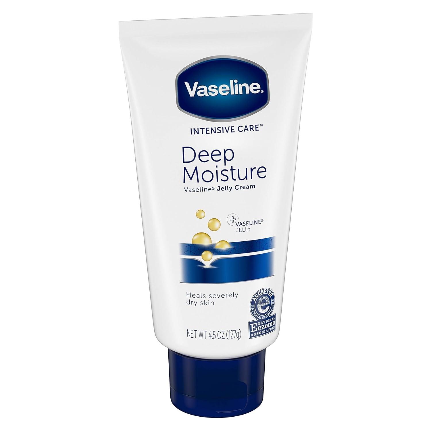 Vaseline Intensive Care Jelly Cream Deep Moisture 4.5 oz - Pack of 3 ...