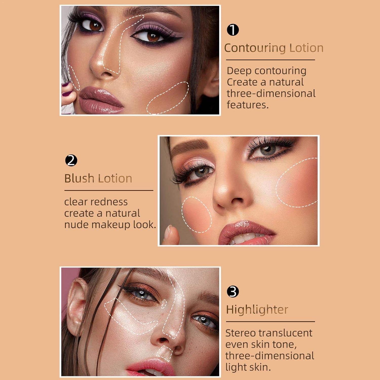 VigCebit 4# Liquid Blush & Creamy Highlight Pencil - Waterproof ...
