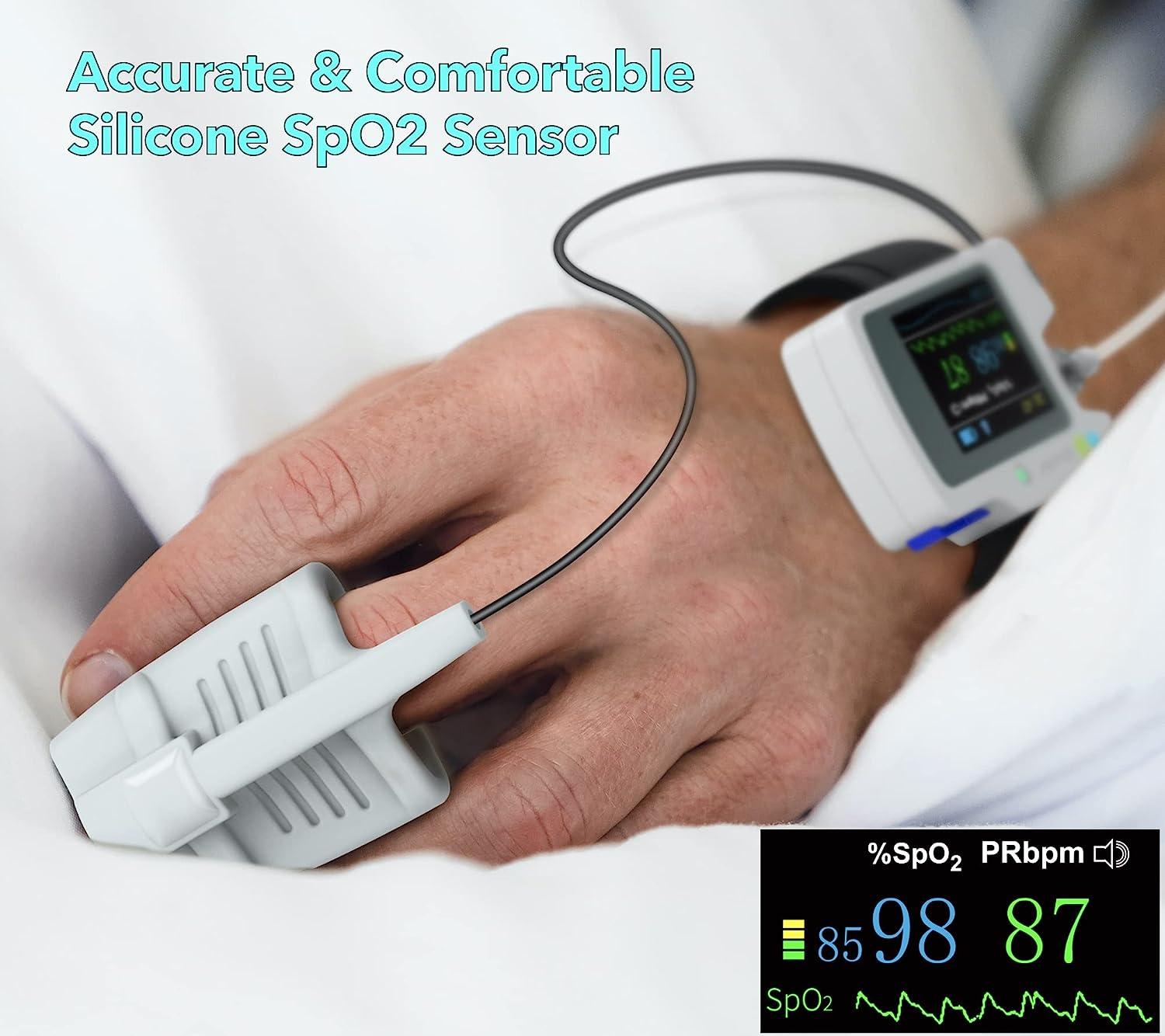 EMAY SleepO2 Pro - Wrist Pulse Oximeter for Overnight Blood Oxygen ...