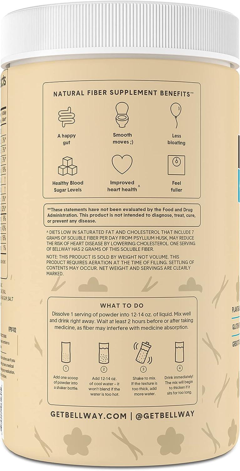 Organic Bellway Fiber Super Powder with 20g Plant Protein - Very ...