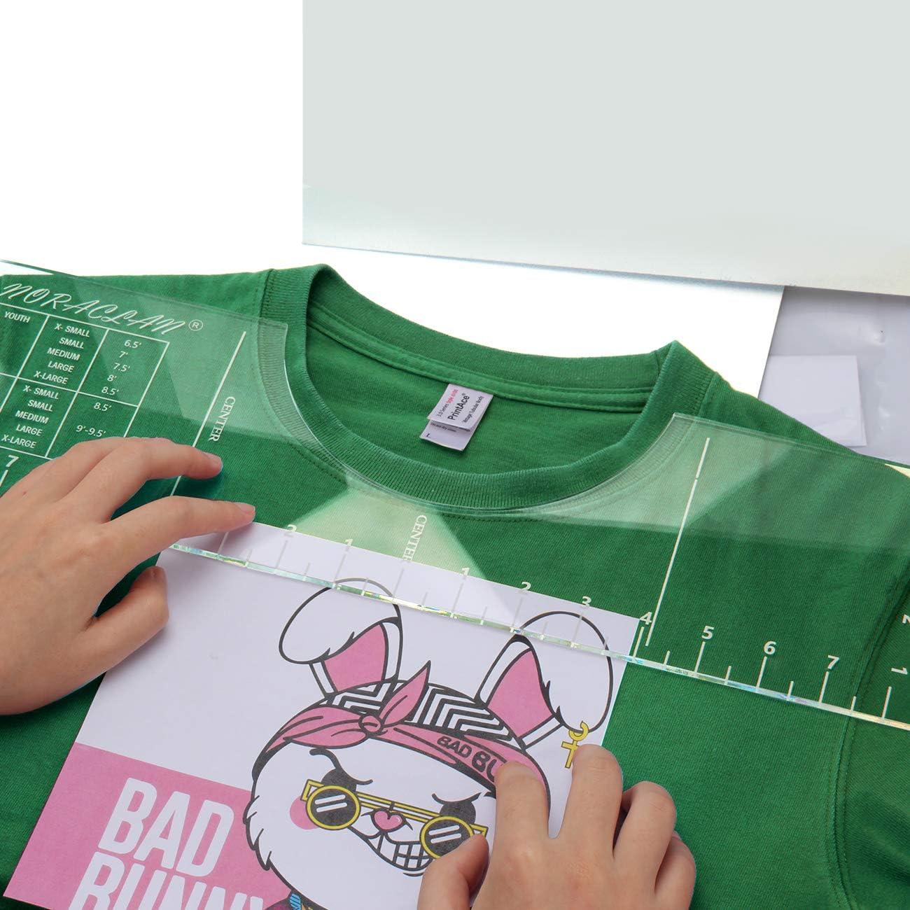 T-Shirt Rulers Guide - Shirt Alignment Tool for Vinyl & Sublimation ...