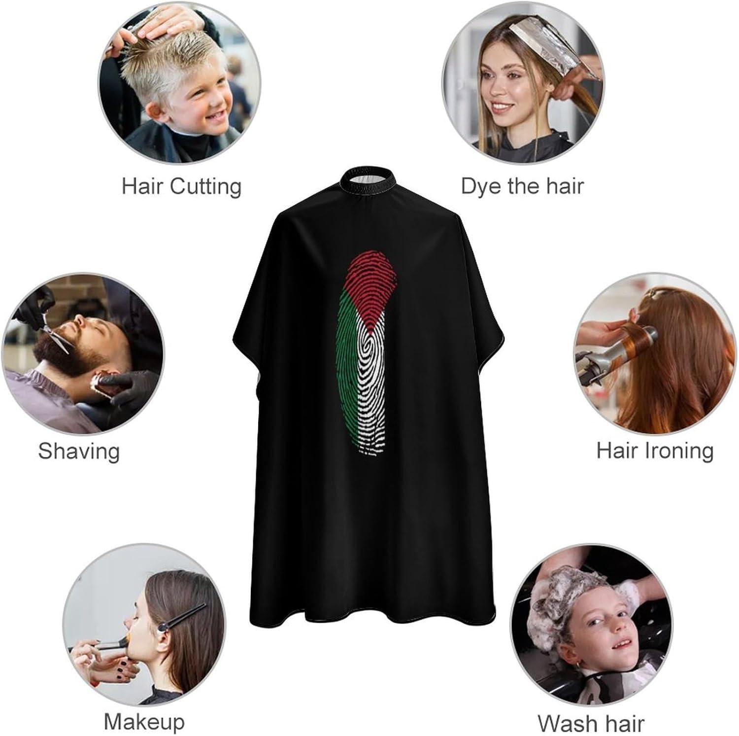 Palestine Flag Barber Cape - Professional Hair Cutting Apron for Kids ...
