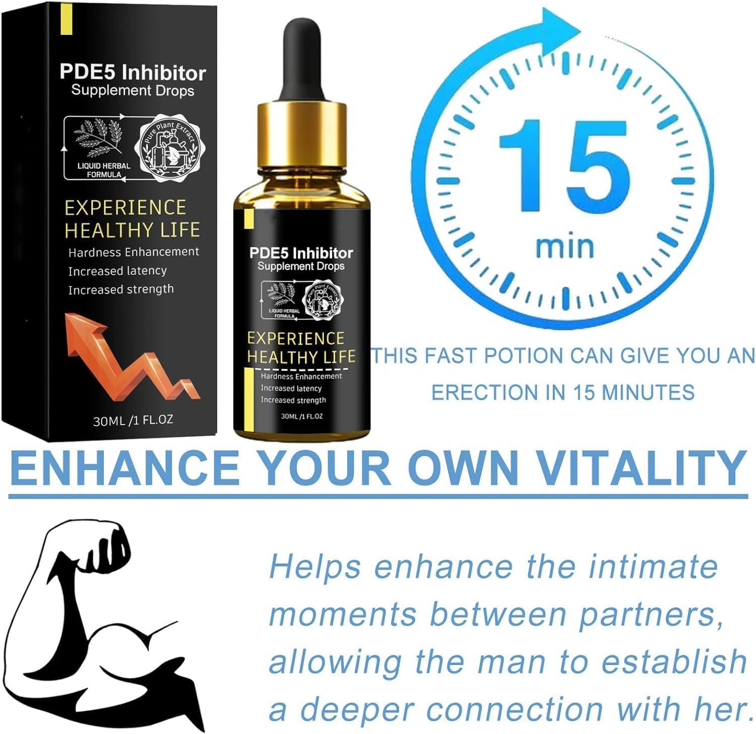 PDE5 Inhibitor Supplement Drops for Men | Secret Drops for Enhanced ...