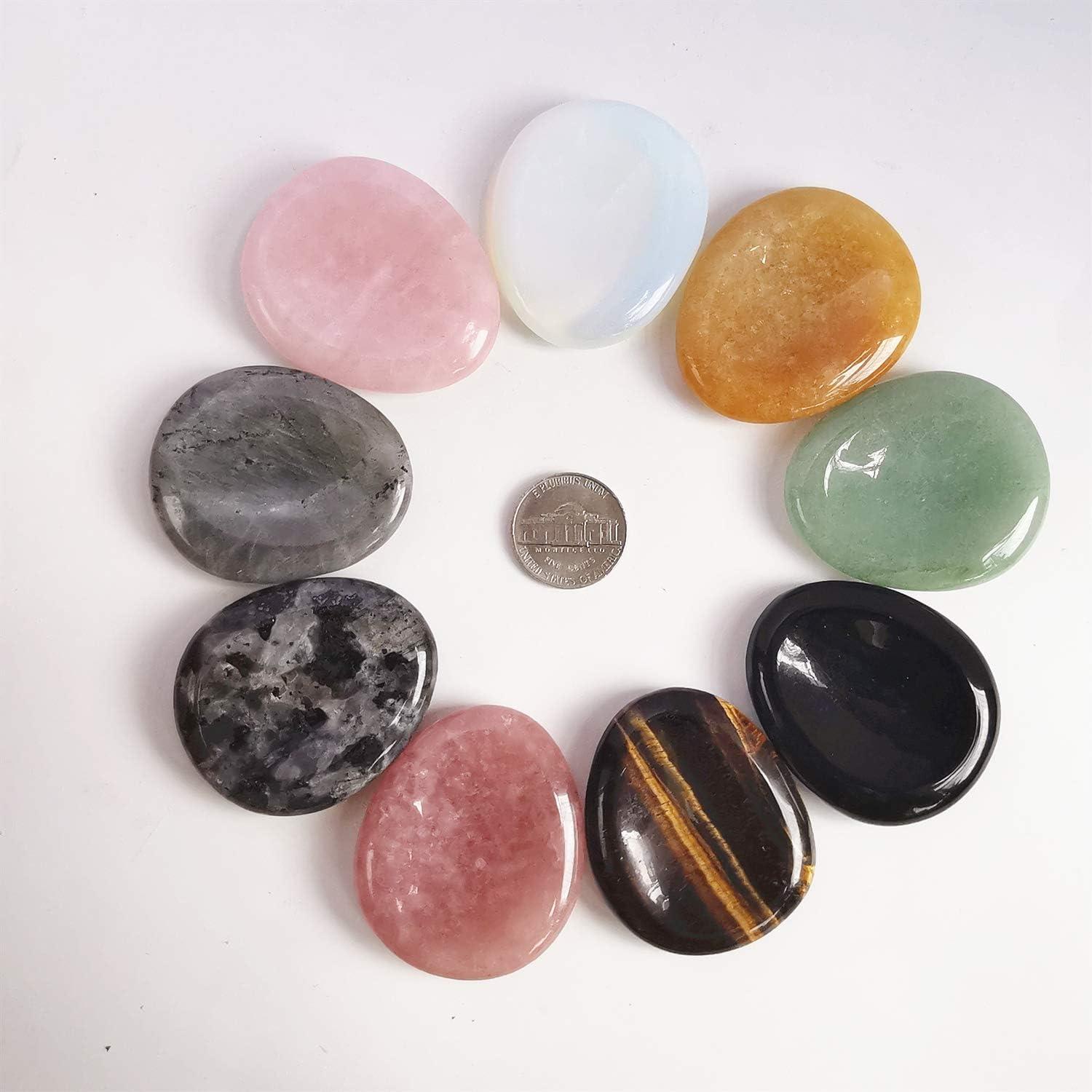 Moonstone Water Drop Chakra Thumb Worry Stone | Stress Relief Healing ...