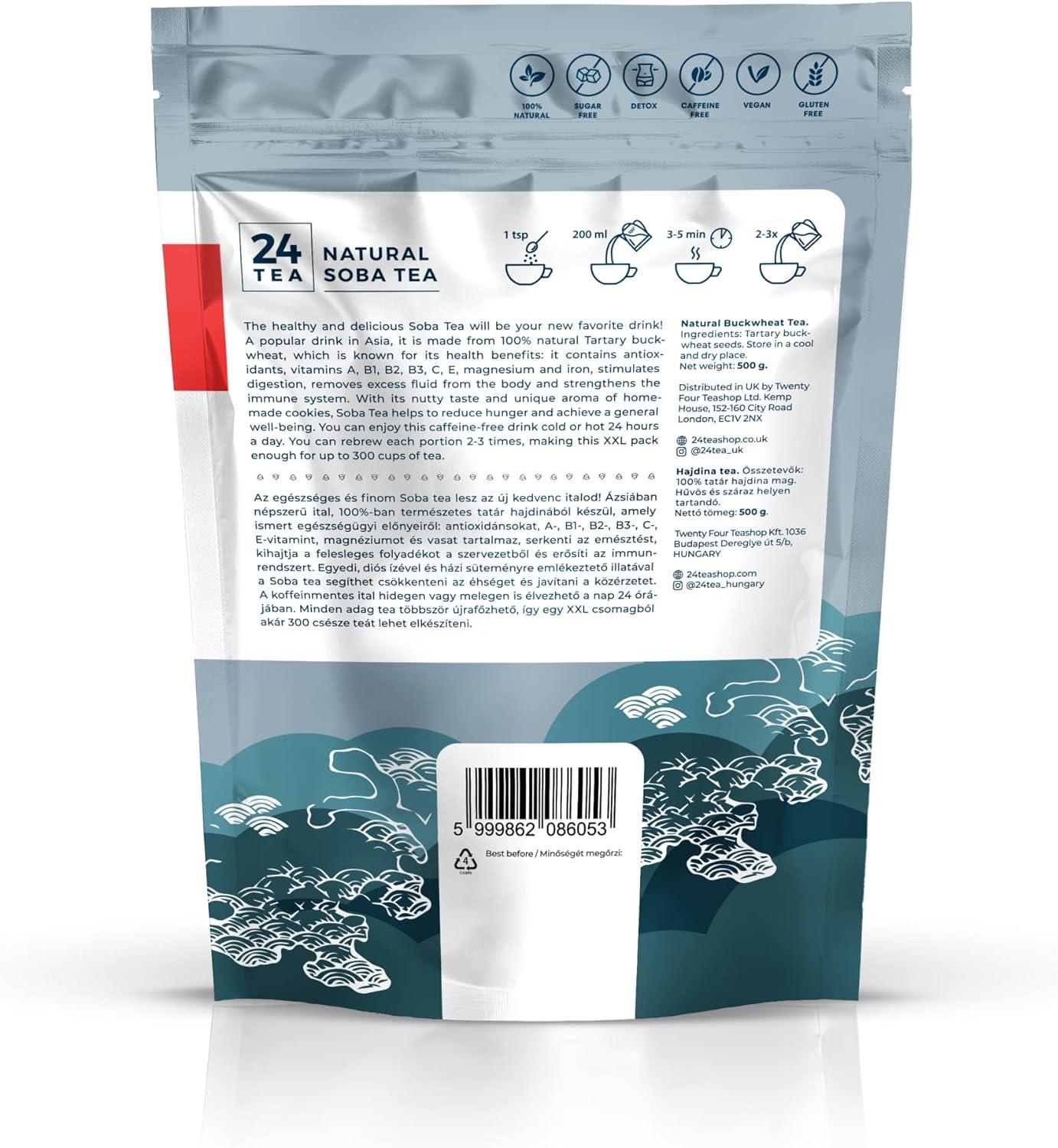 24Tea Soba Buckwheat Tea XXL - Natural Soba Tea for a Healthy Beverage ...