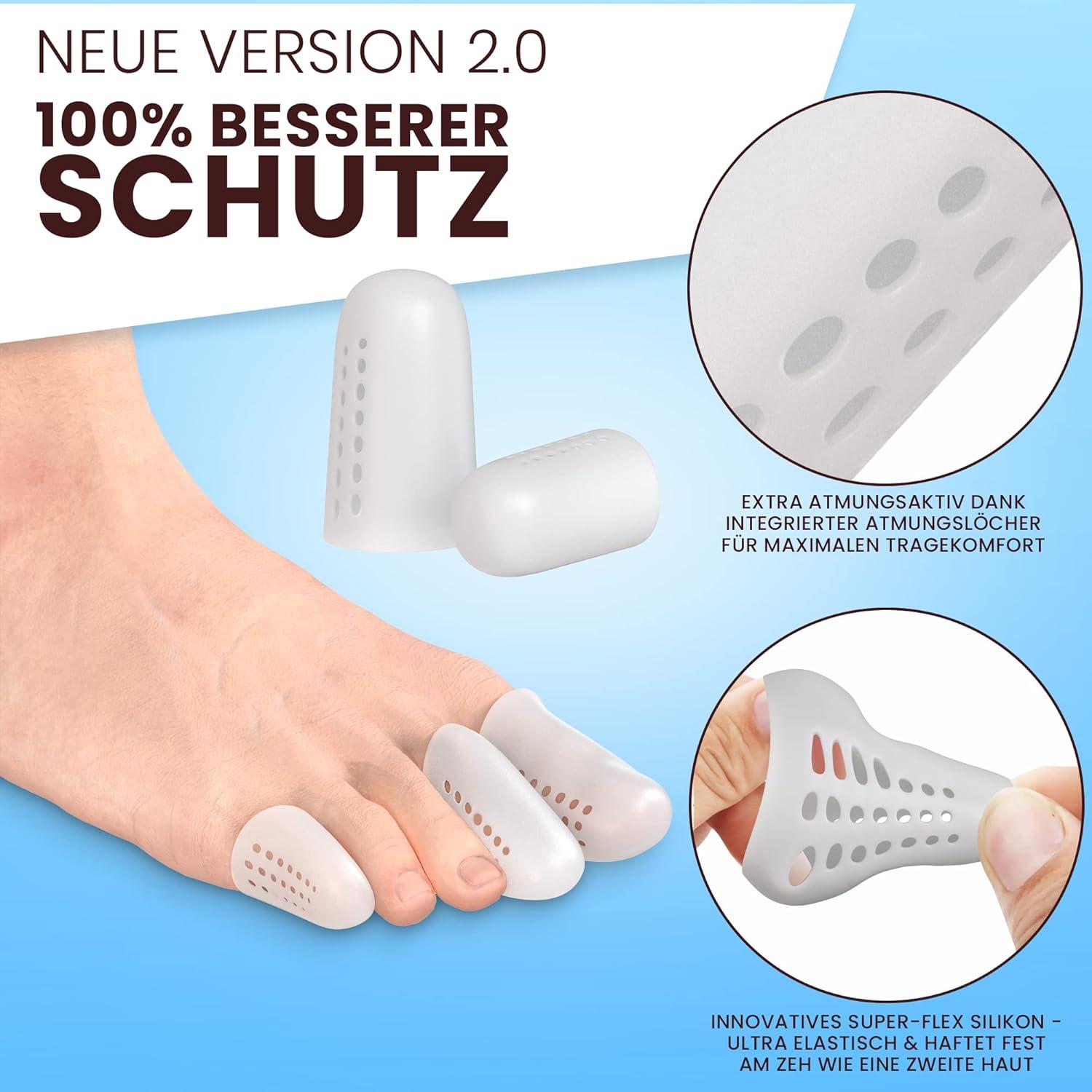 Buy Hedge Friend Toe Protection - Premium Silicone Toe Caps Set for Big ...