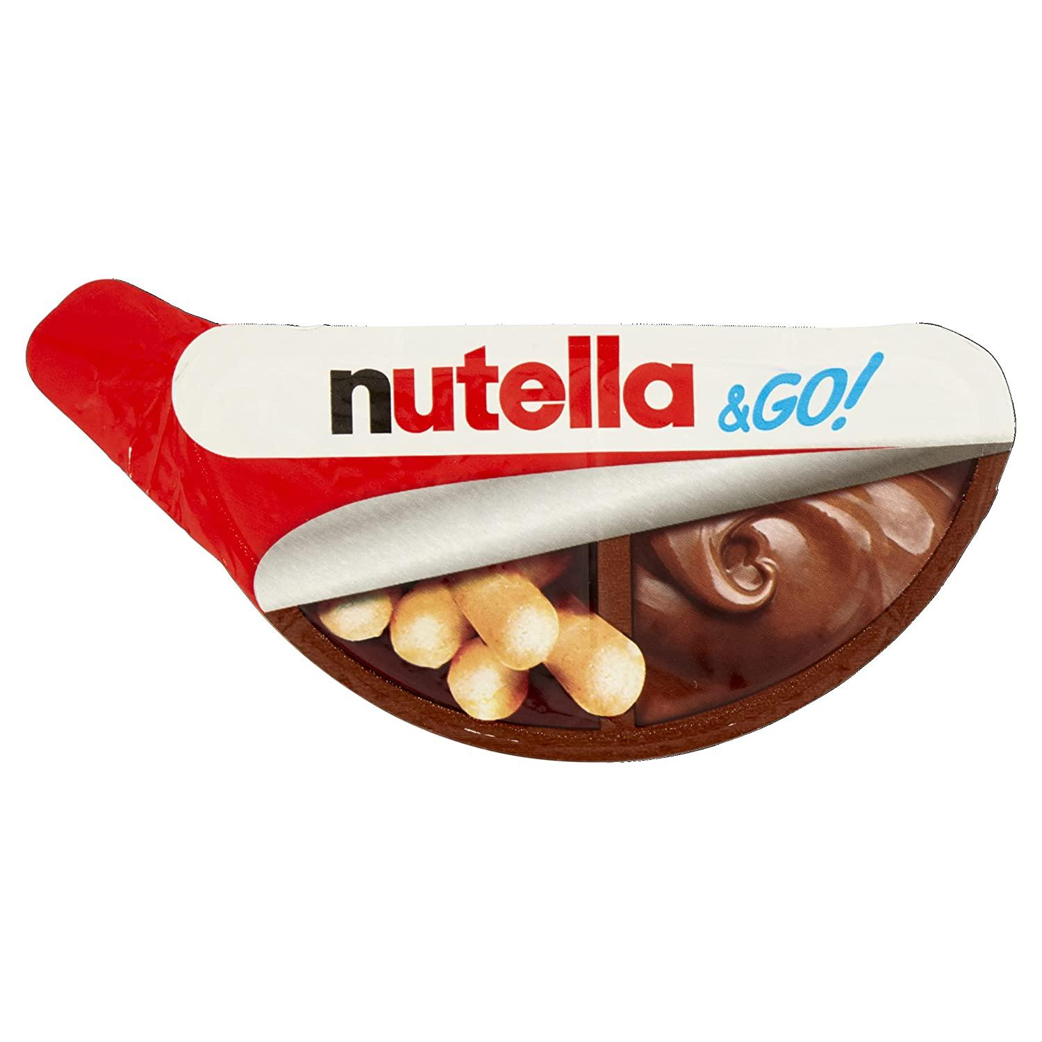 Nutella & GO Hazelnut Cocoa Spread w/ Breadsticks 1.8 oz Snack Pack for ...