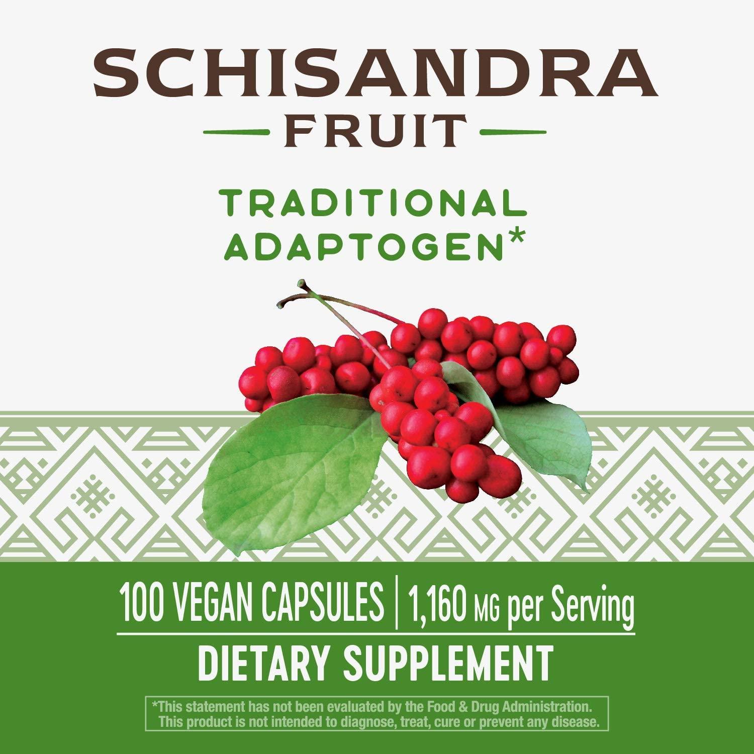 Nature's Way Schizandra Capsules Fruit 100 Count (Pack of 2) | Buy Now ...