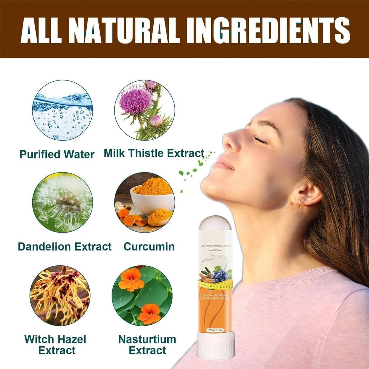 Slimairs Nasal Inhaler: Natural Essential Oils for Weight Loss & Body ...