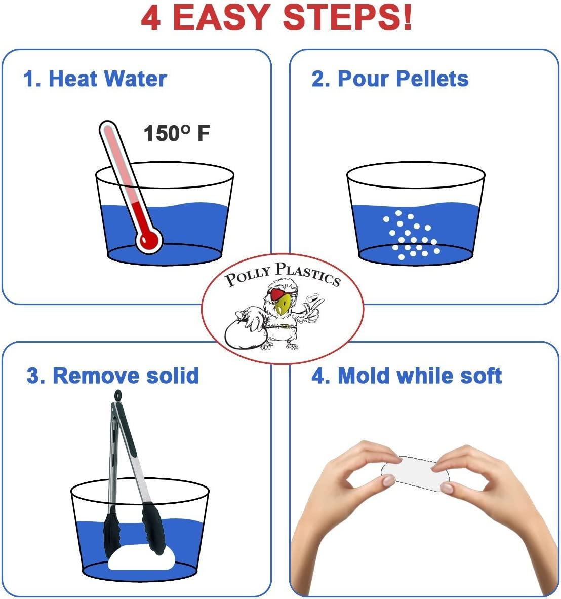 Polly Plastics Black Moldable Plastic Pellets - All Black Color | Buy ...