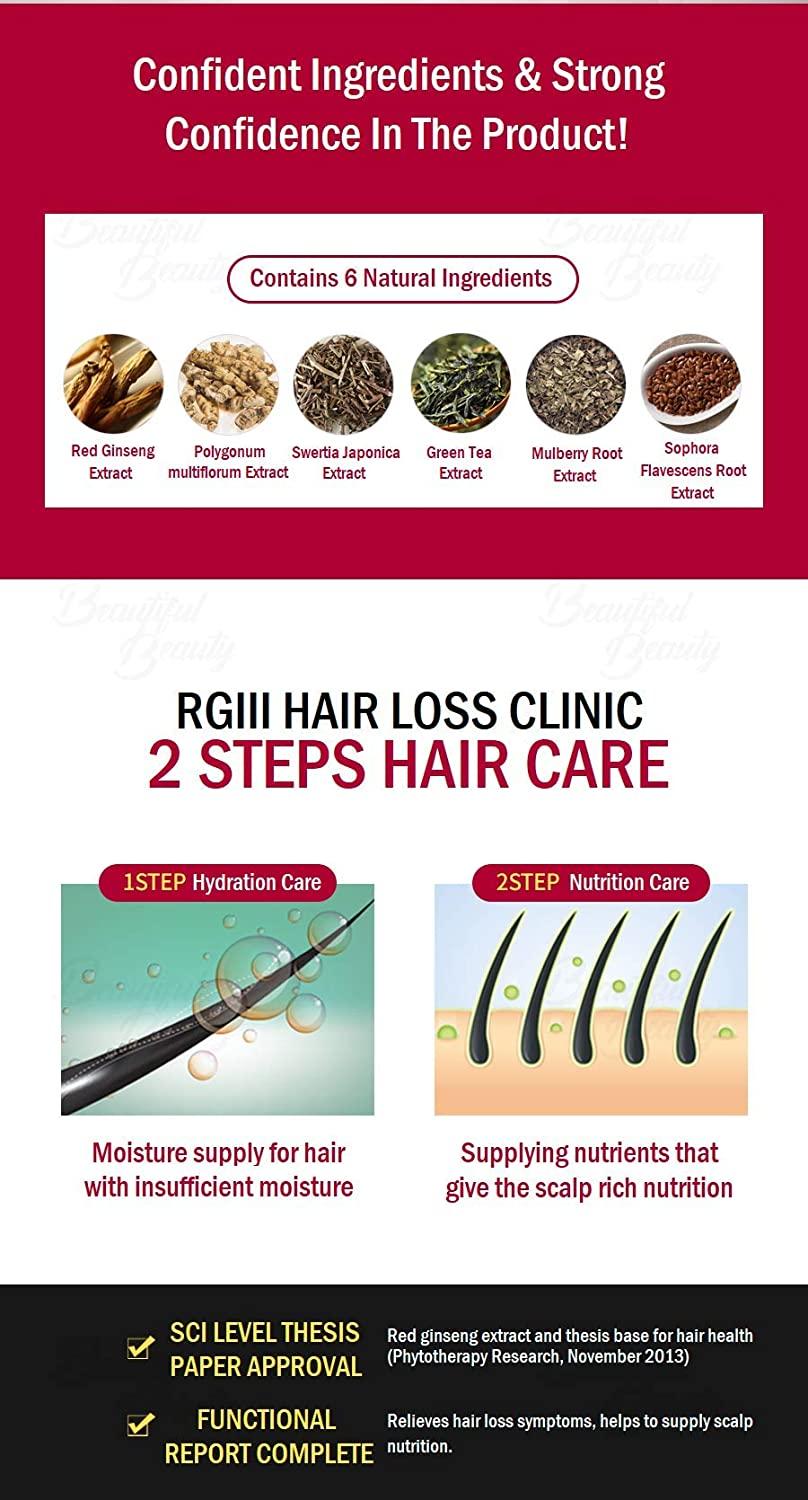 RGIII Hair Loss Clinic Shampoo - Panax Ginseng Extract for Hair Loss ...