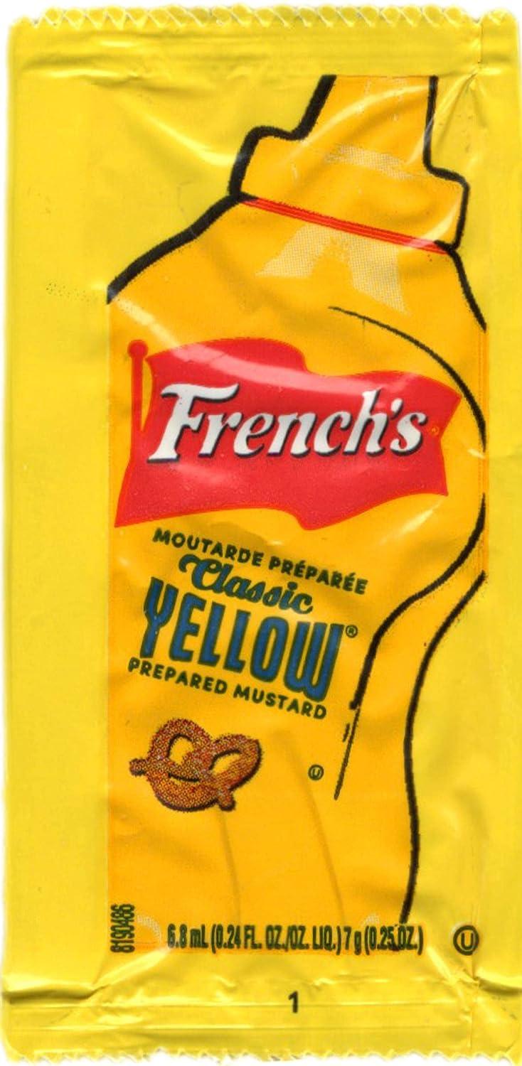 French's Mustard Packets - 5.5g/100 ct. - 100 Count Pack, Individual ...
