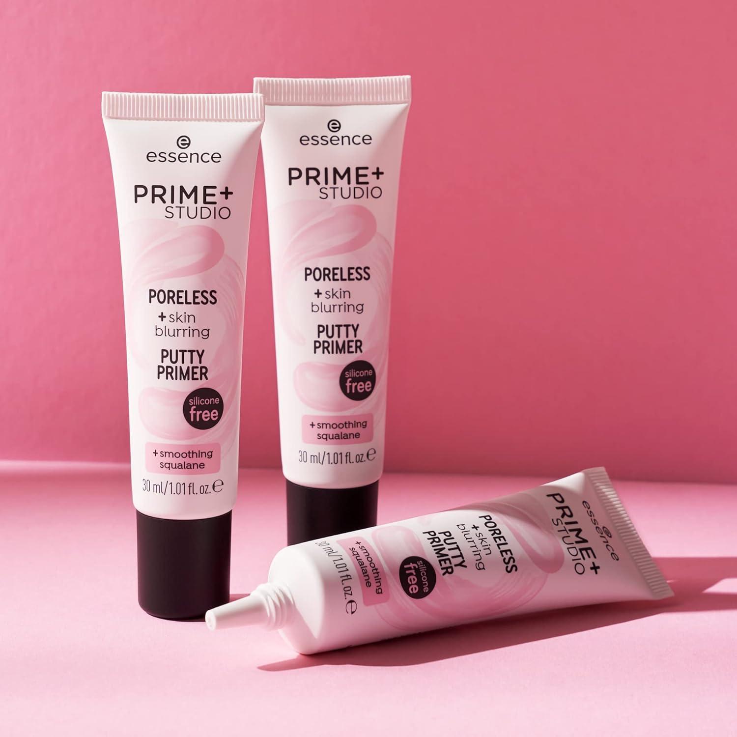 Essence Prime + Studio Poreless Skin Blurring Primer - Vegan Oil-Free ...