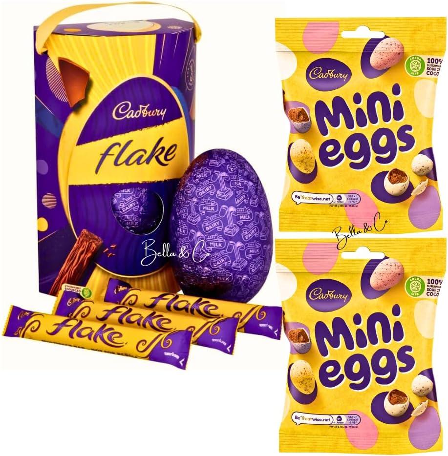 Cadbury Easter Eggs Chocolate Bundle of Cadbury Flake Large Chocolate ...
