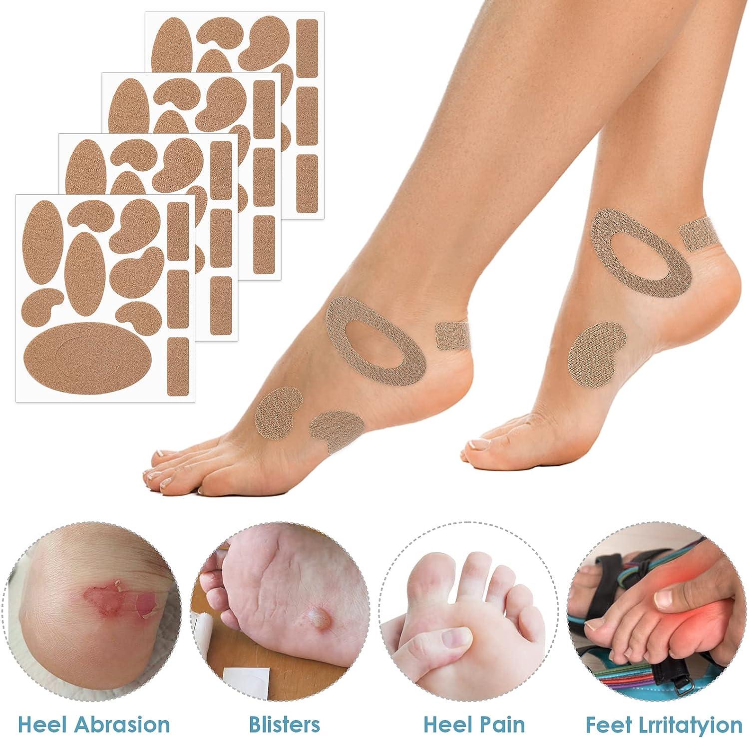 WLLHYF 10 Sheets Moleskin Tape Flannel Adhesive Pads, Moleskin for Feet ...