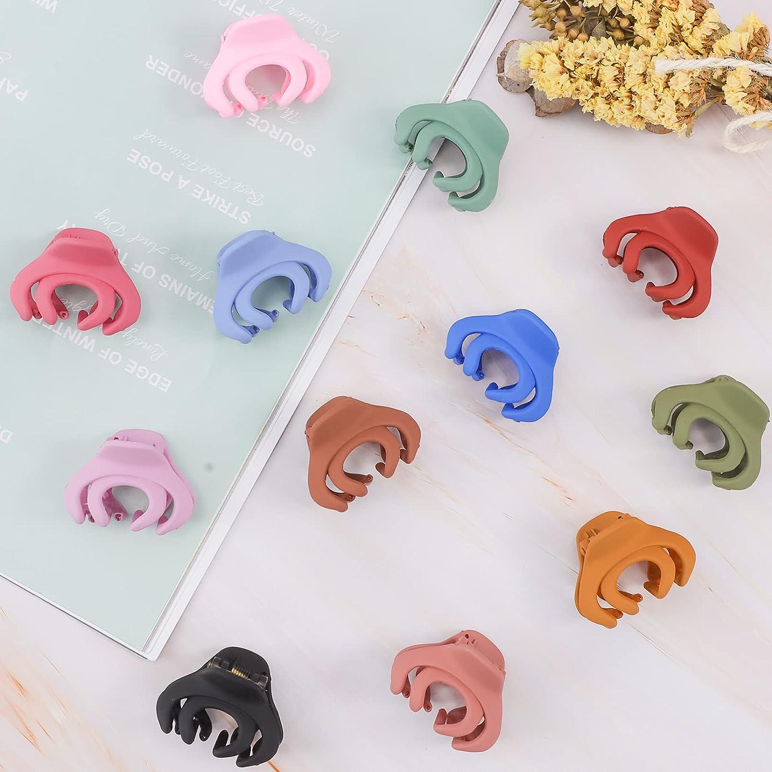 24 Pcs 1.57 Inch Small Hair Claw Clips for Thin/Medium Hair - Matte ...
