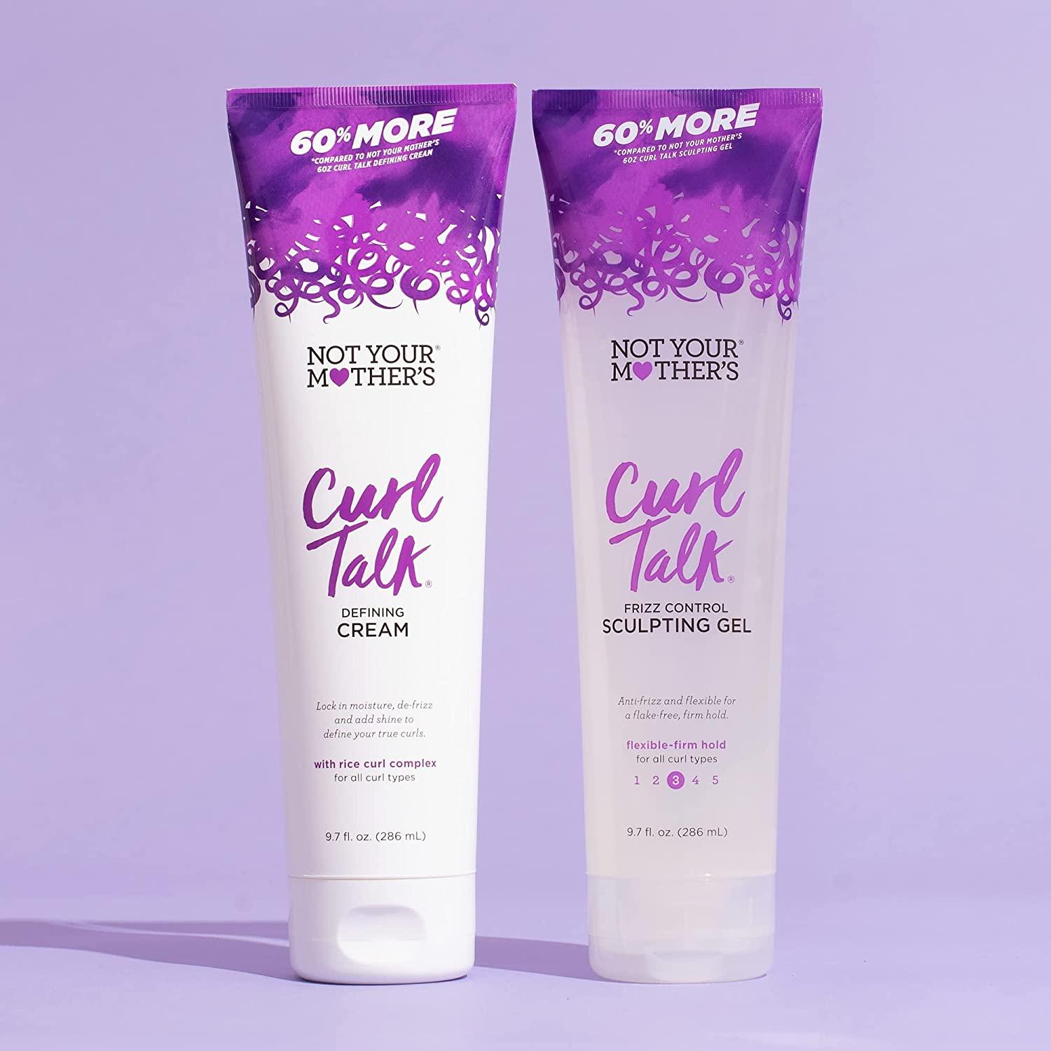Not Your Mothers Curl Talk Frizz Control Gel And Defining Cream 2 Pack