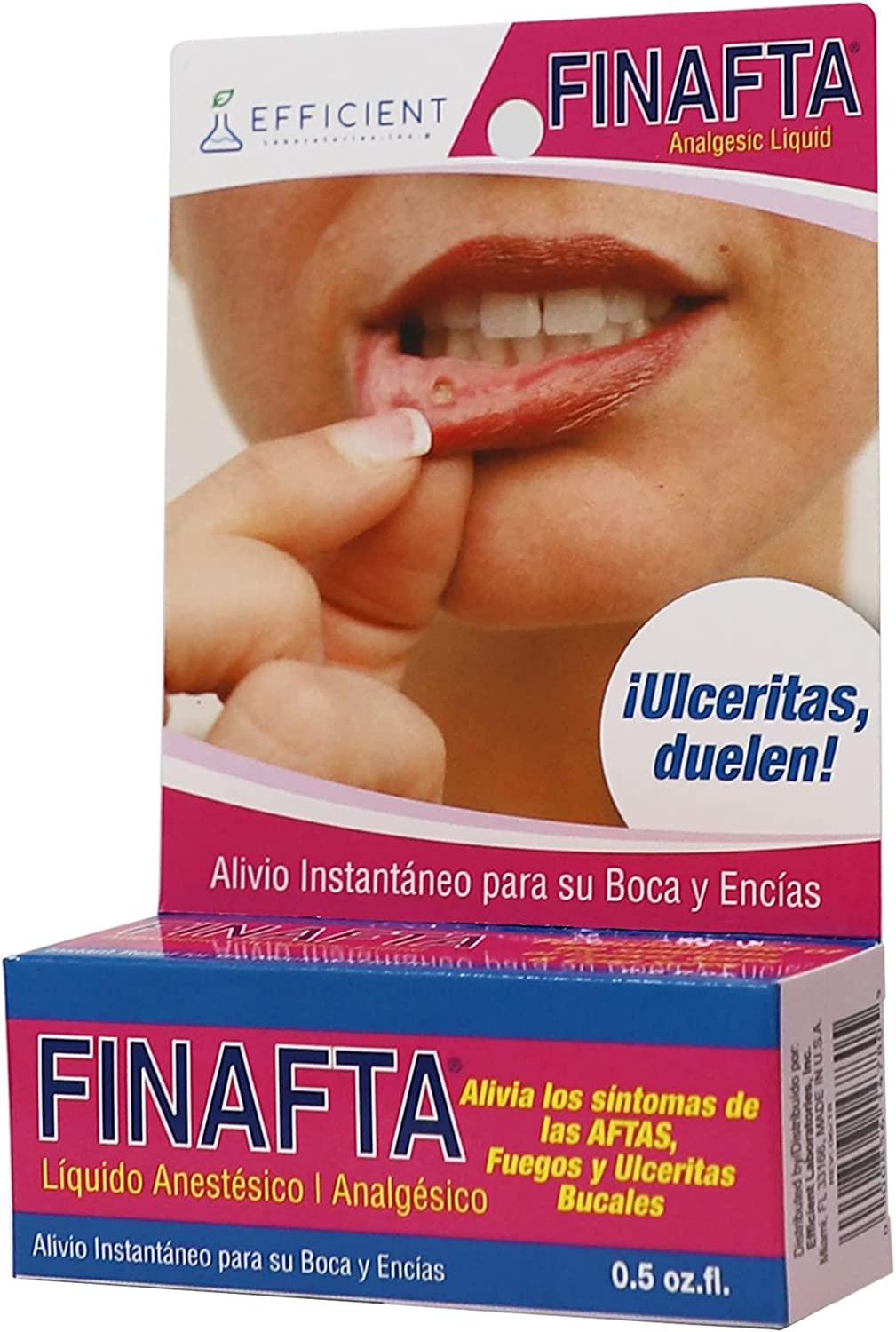 Finafta Oral Anesthetic: Treatment for Canker Sores & Mouth Irritations ...
