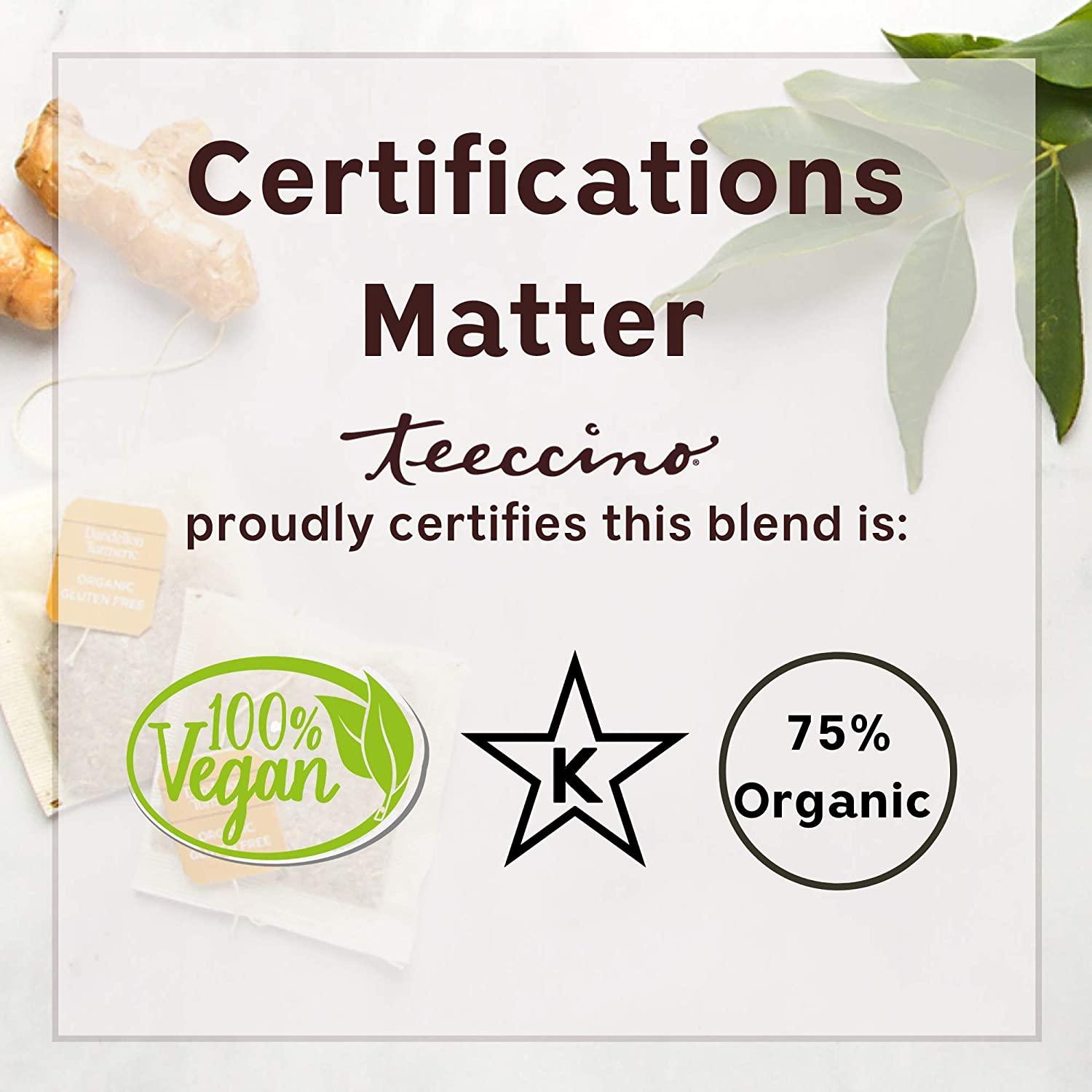 Teeccino Chocolate Peppermint Ground Herbal Coffee - Prebiotic, Caffeine Free, Acid Free, Light ...