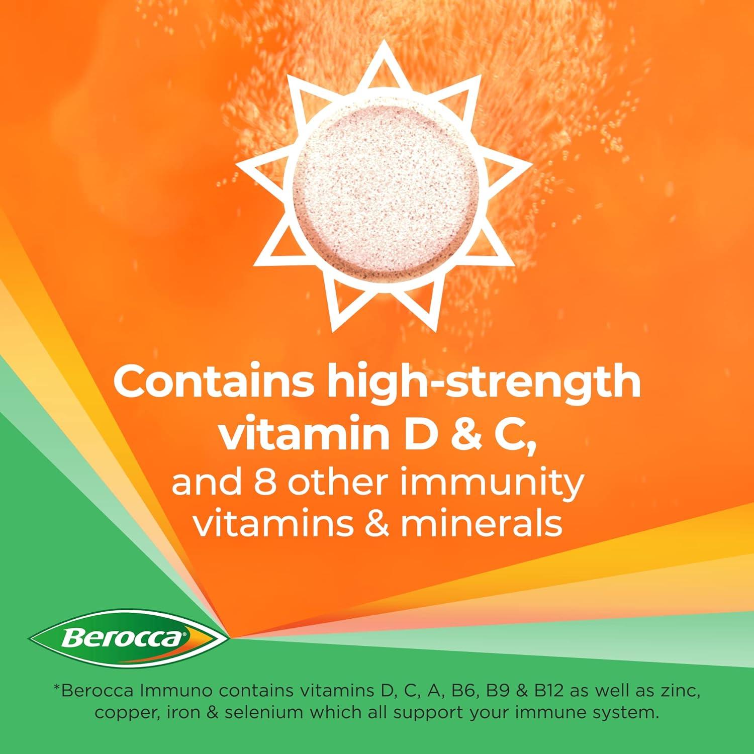 Berocca Immuno Effervescent Tablets - 30 Tablets | Supports Immune ...