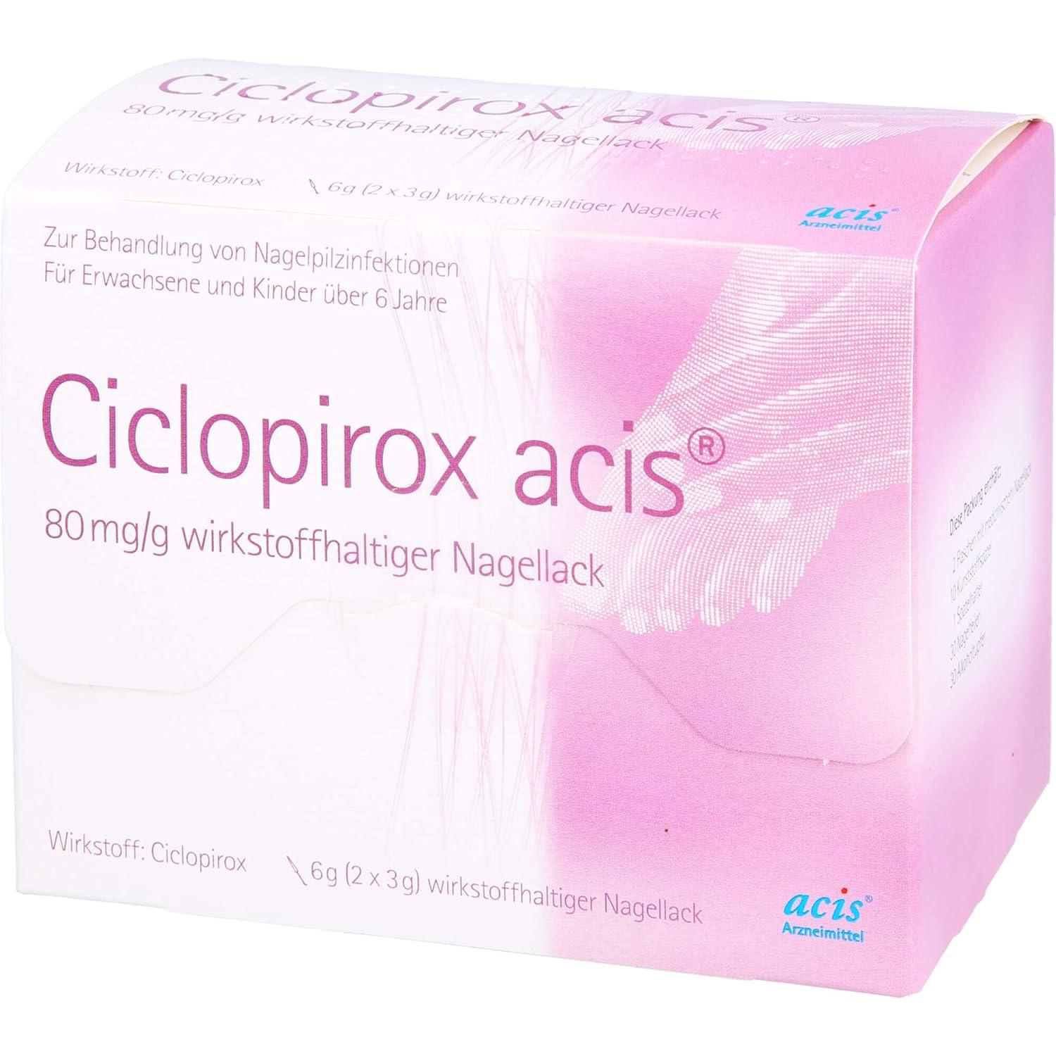 Ciclopirox Acis 80 mg/g Medicated Nail Polish - Effective Nail Fungus ...