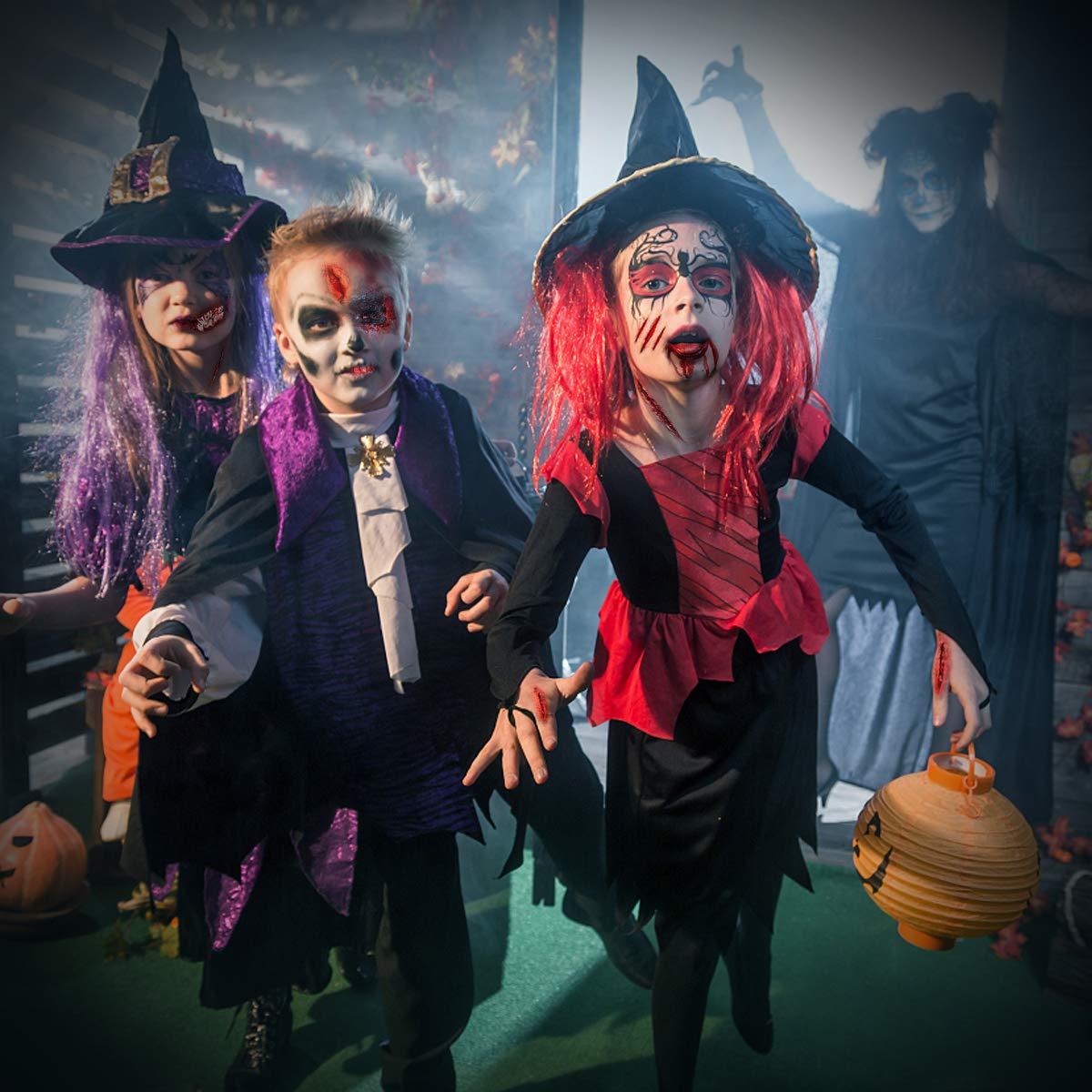 Afflano Halloween Makeup Set - Nose & Scar Wax Kit for Adults/Kids - 12 ...